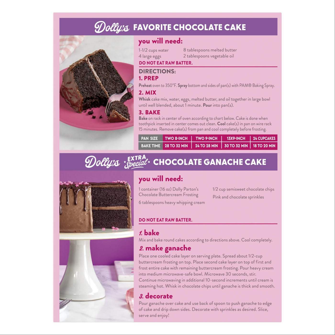 Duncan Hines Dolly Parton's Favorite Chocolate Cake Mix - Shop Baking ...
