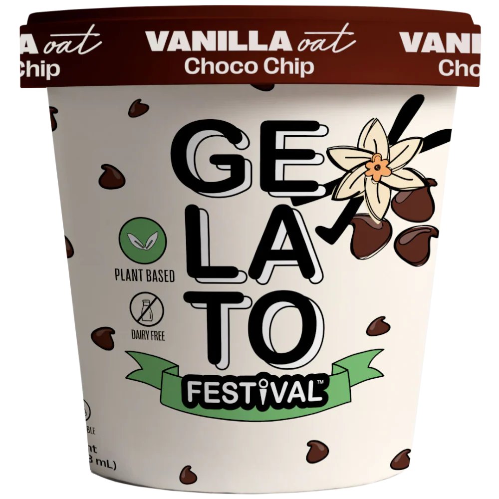 Gelato Festival Vanilla Oat Choco Chip Gelato, 1 pt | Central Market ...