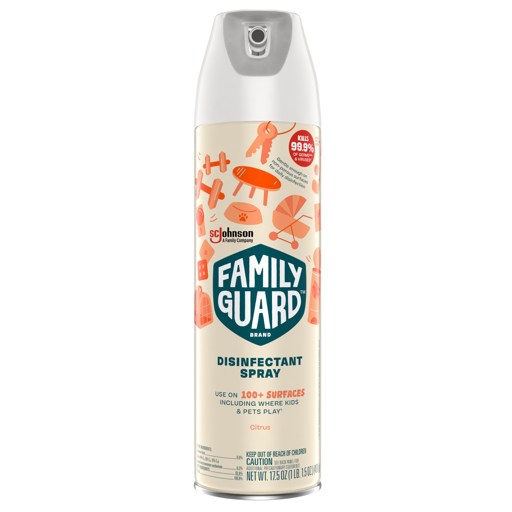 Family Guard Citrus Disinfectant Spray - Shop All purpose cleaners at H-E-B