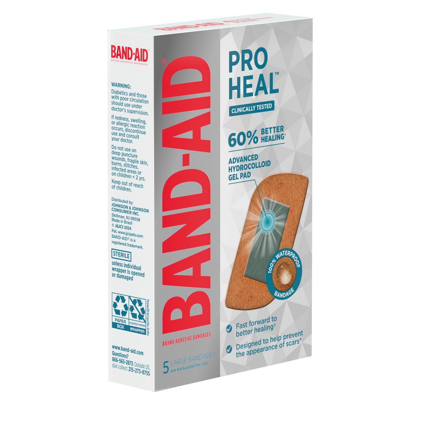 Band-Aid Pro Heal Gel Bandages - Large - Shop Bandages & gauze at H-E-B
