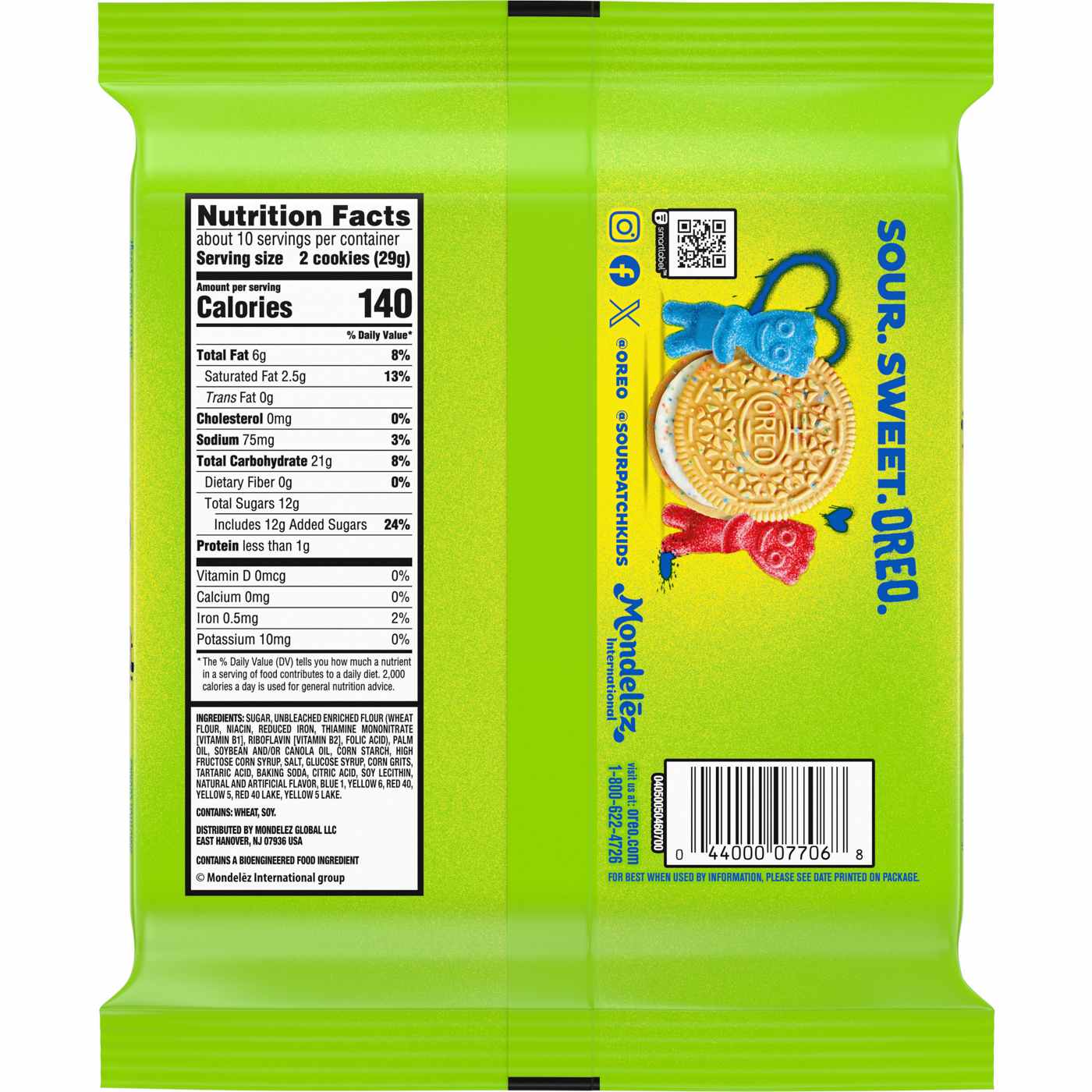 OREO SOUR PATCH KIDS Sandwich Cookies Limited Edition - Shop Cookies at ...