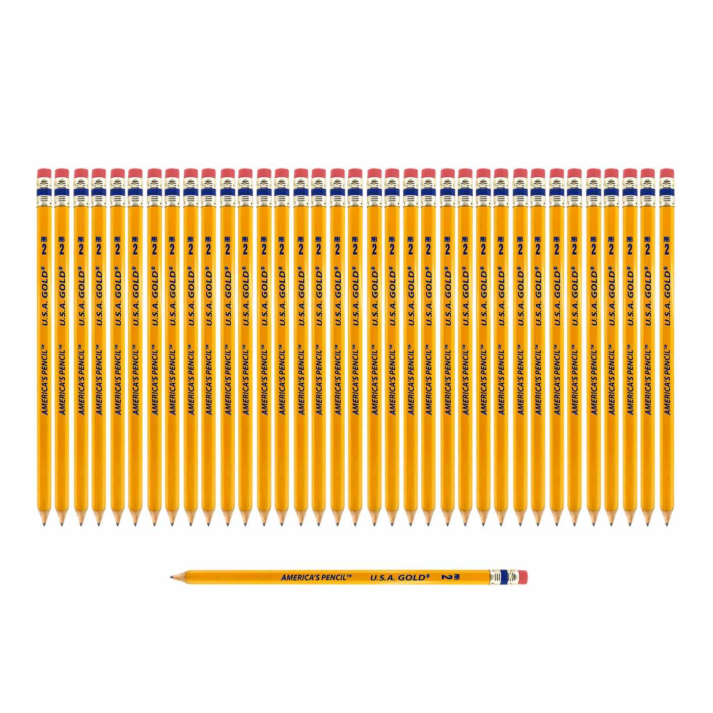 USA Gold Pre-Sharpened No.2 Wooden Pencils - Shop Pencils at H-E-B