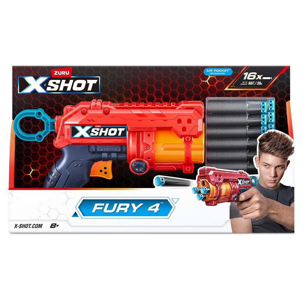 Zuru XSHOT Excel Fury 4 Blaster - Shop Blasters at H-E-B