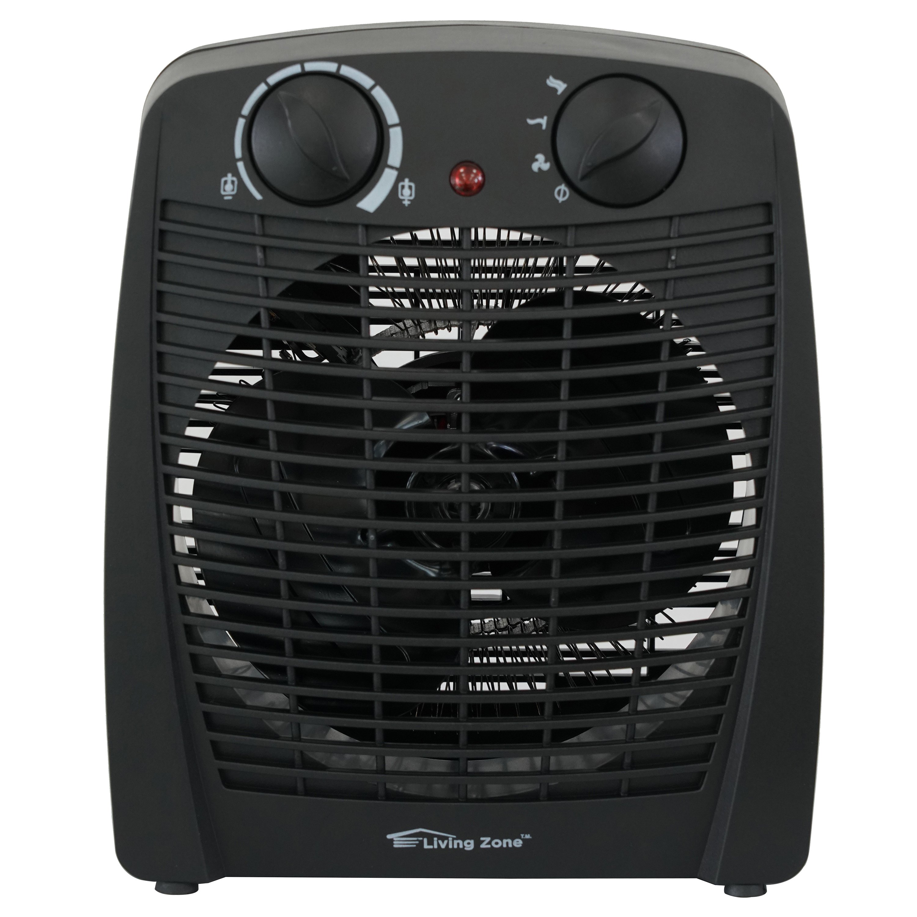 Living Zone Fan Heater - Black - Shop Air conditioners & heaters at H-E-B