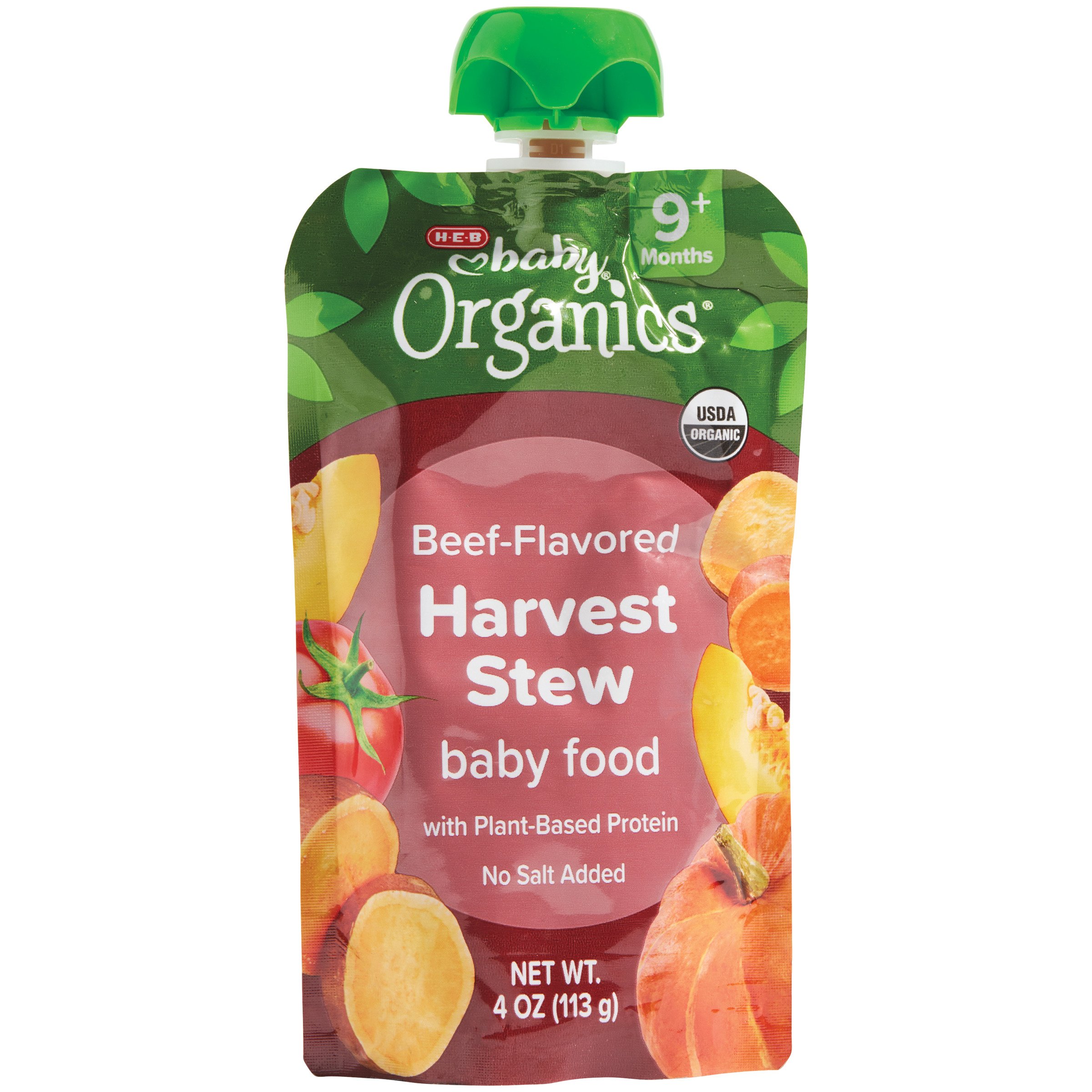 H-E-B Organics Baby Food - Beef Flavored Harvest Stew with Plant-Based ...