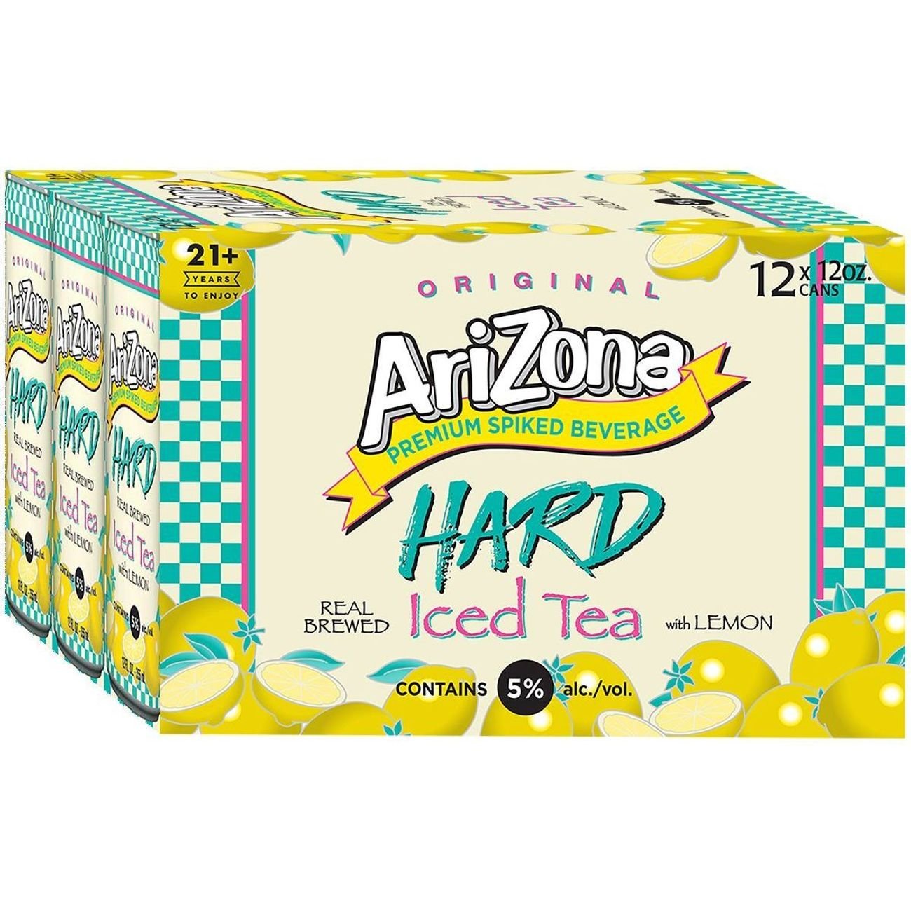 Arizona Hard Iced Tea With Lemon 12 pk Cans - Shop Malt beverages ...