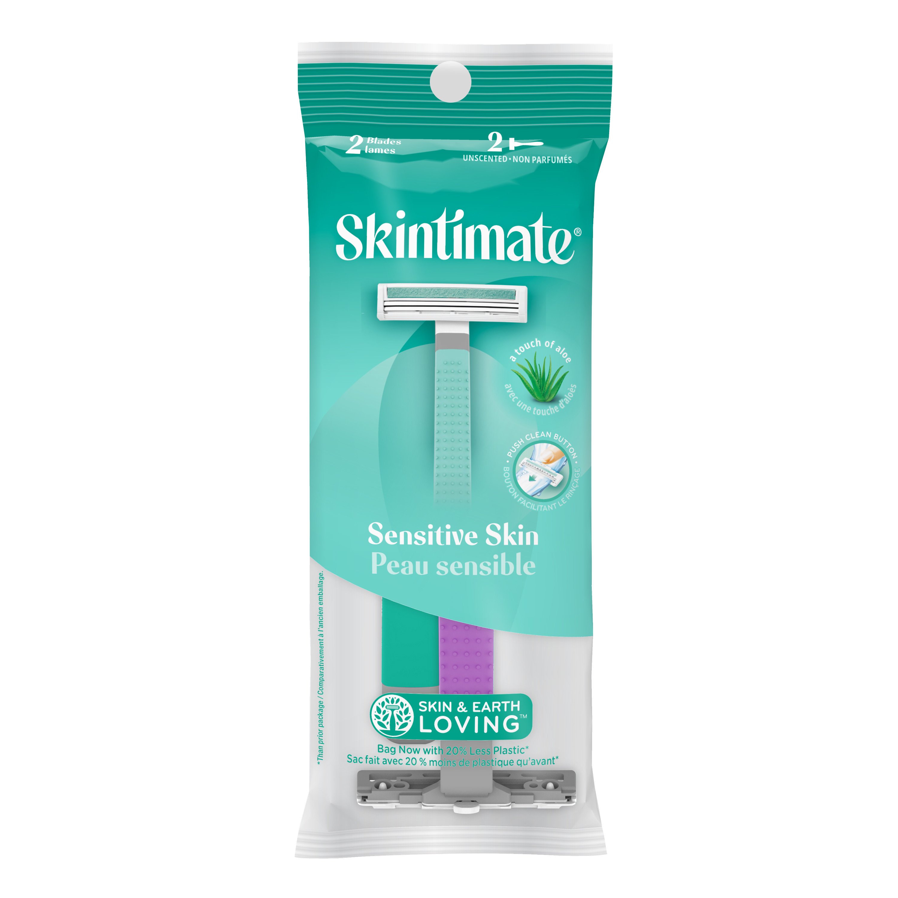 Skintimate Travel Size Skintimate Sensitive Skin Disposable Razor ...