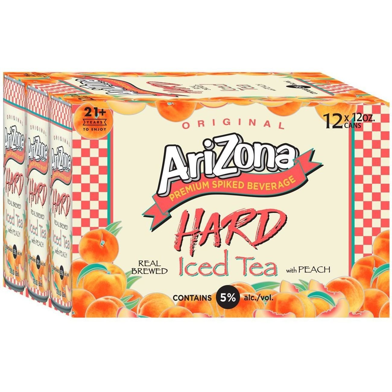 Arizona Hard Iced Tea With Peach 12 pk Cans - Shop Malt beverages ...