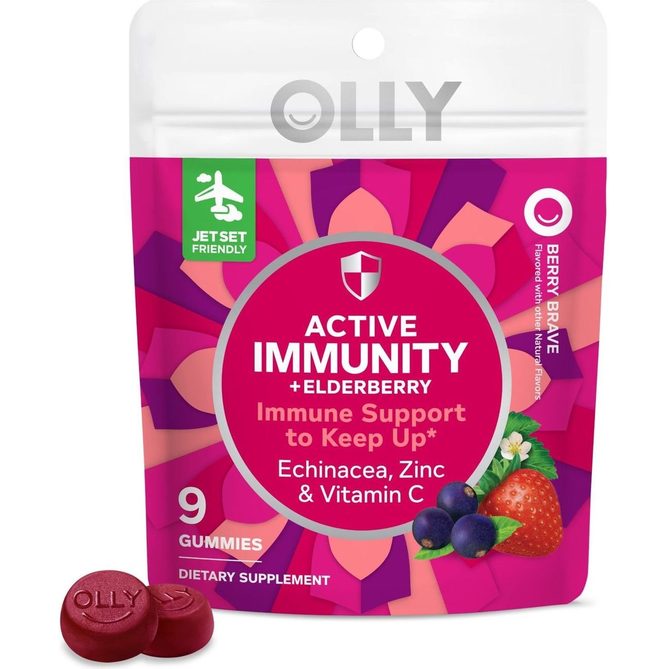 Olly Travel Size Active Immunity + Elderberry Gummies - Berry - Shop ...