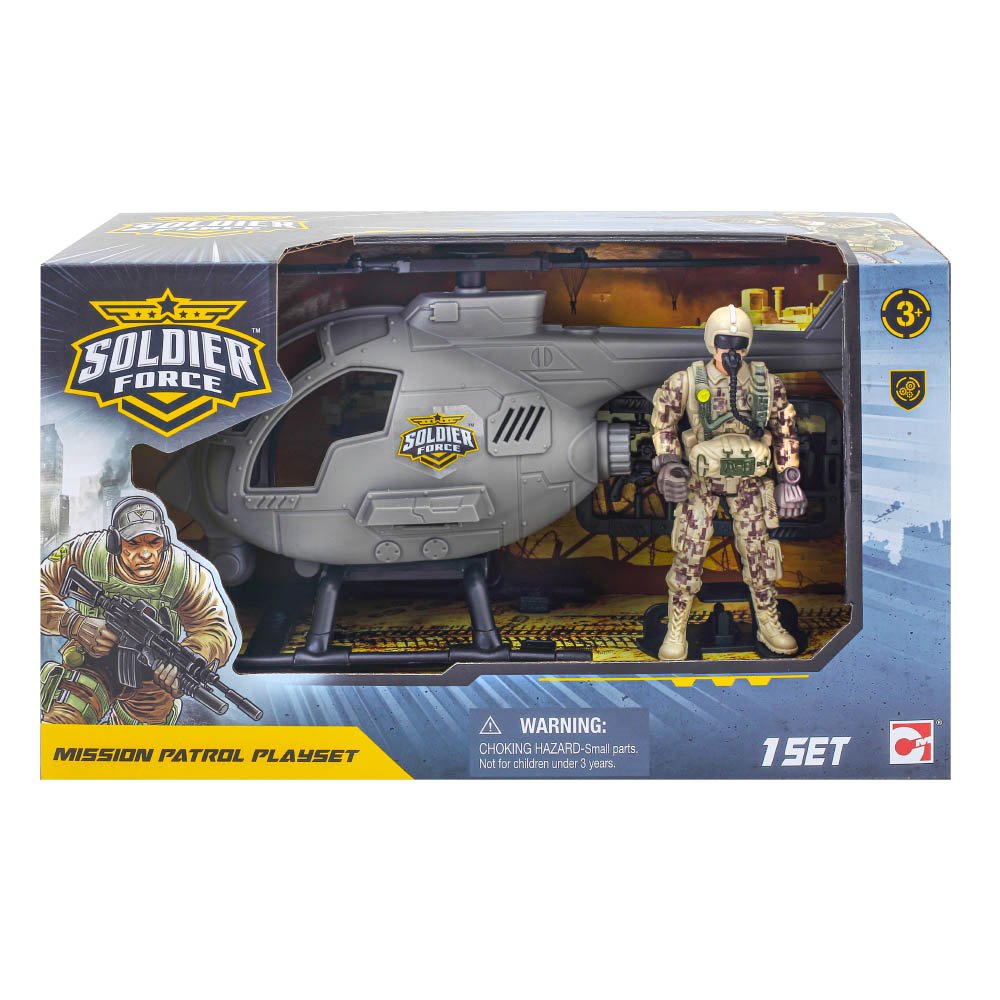 Soldier Force Mission Patrol Helicopter Playset - Shop Action figures ...