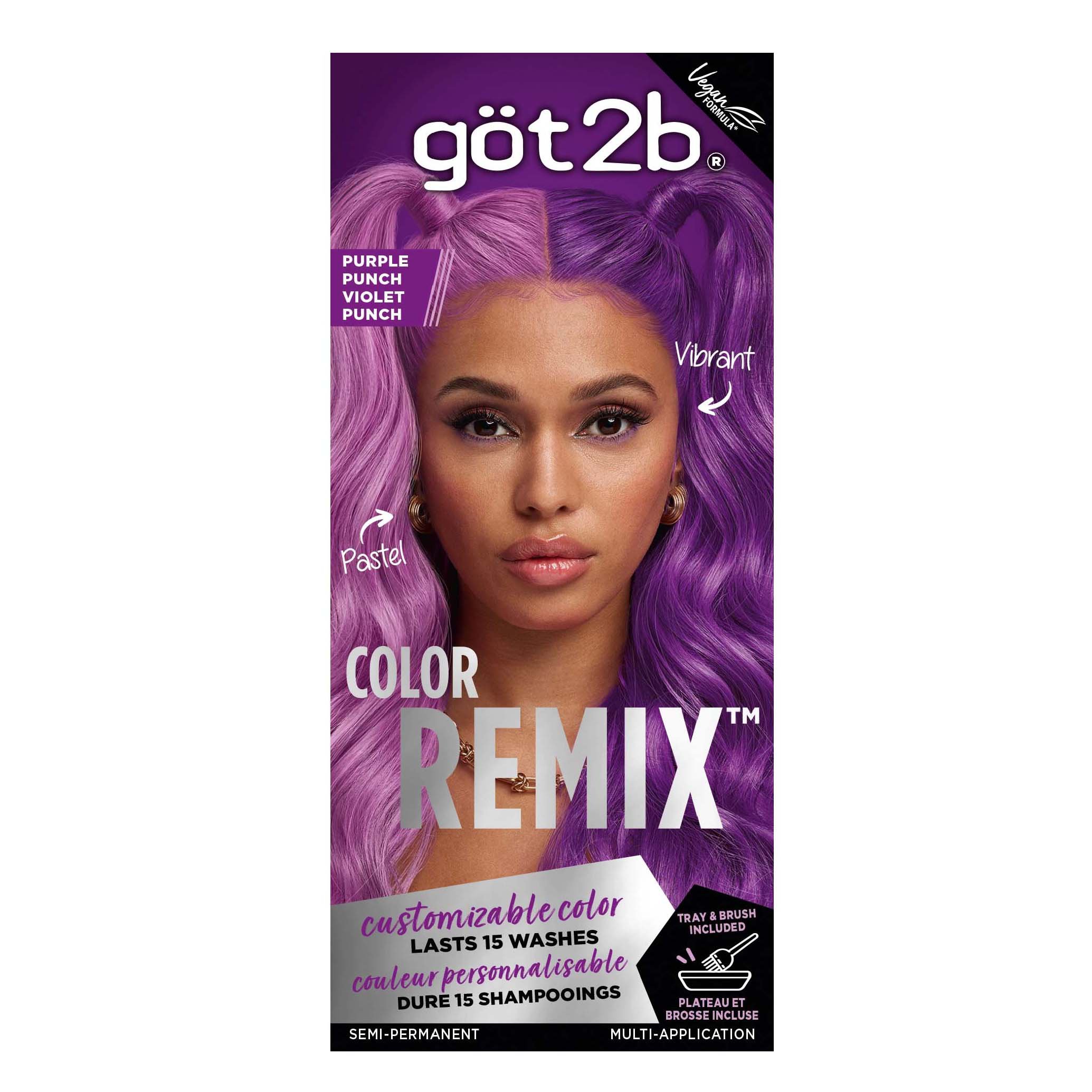 Got2b Color Remix Semi-Permanent Hair Color - 094 Purple Punch - Shop ...