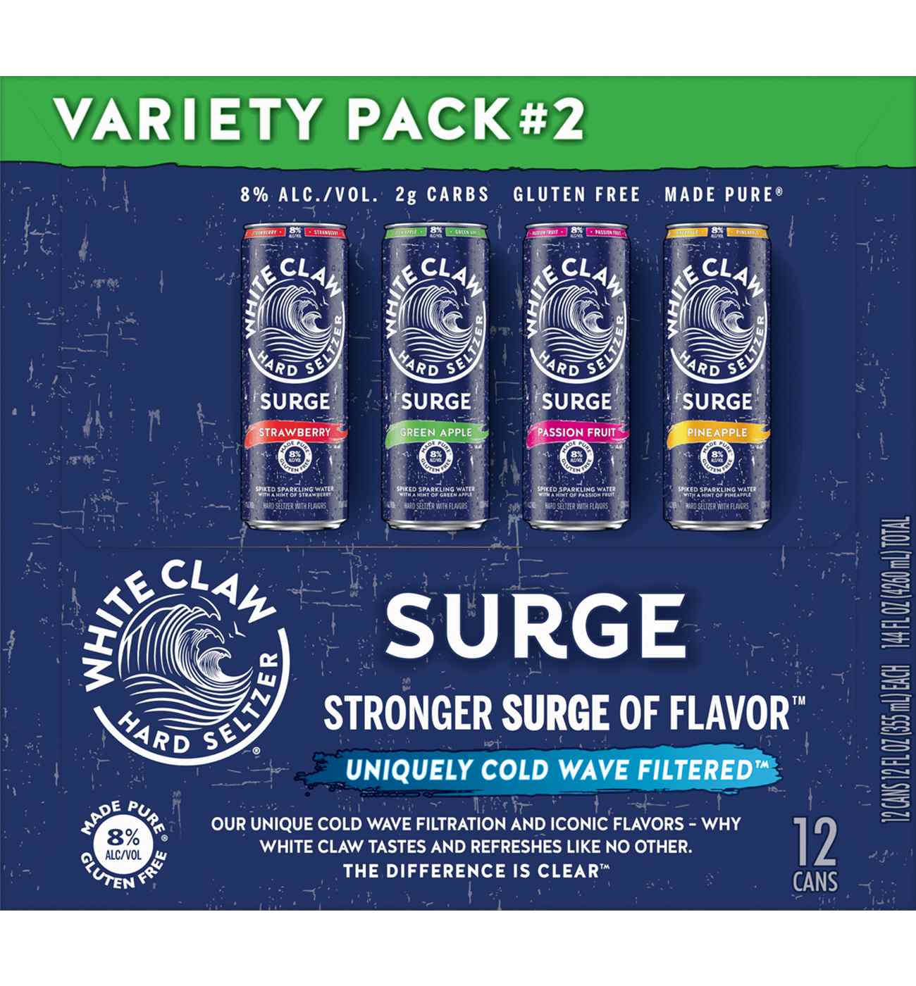 White Claw Surge Variety Pack 2 12pk Cans - Shop Malt beverages ...