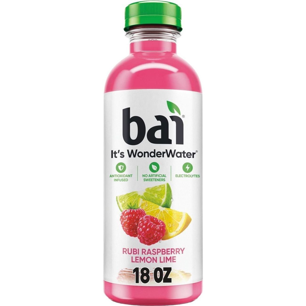 Bai Raspberry Lemon Lime Antioxidant Infused WonderWater Beverage ...