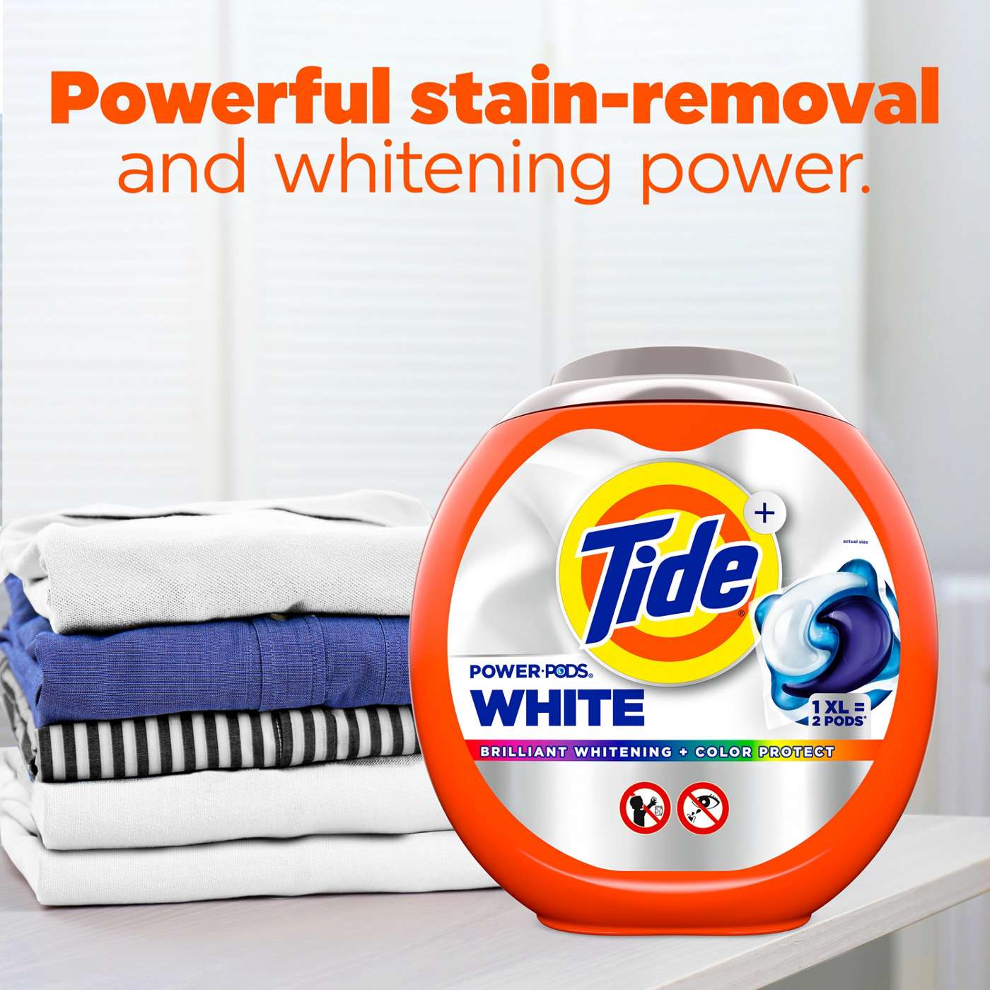 Tide Power PODS Plus Ultra OXI White and Bright Laundry Detergent ...