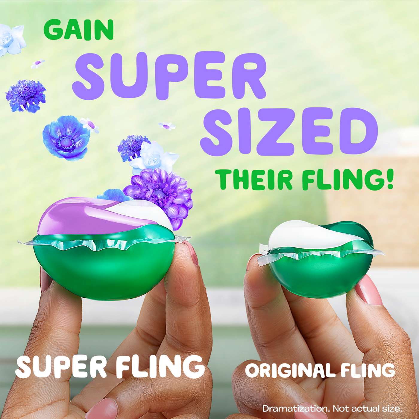 Gain Super Sized Flings! Relax HE Laundry Detergent Pacs - Dewdrop ...