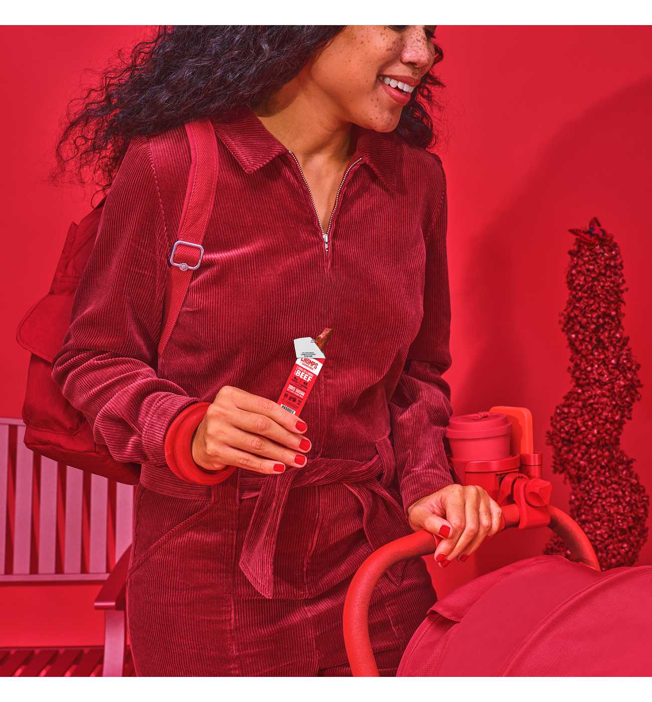 Chomps Chomplings 4g Protein Mini Original Beef Jerky Meat Sticks ...