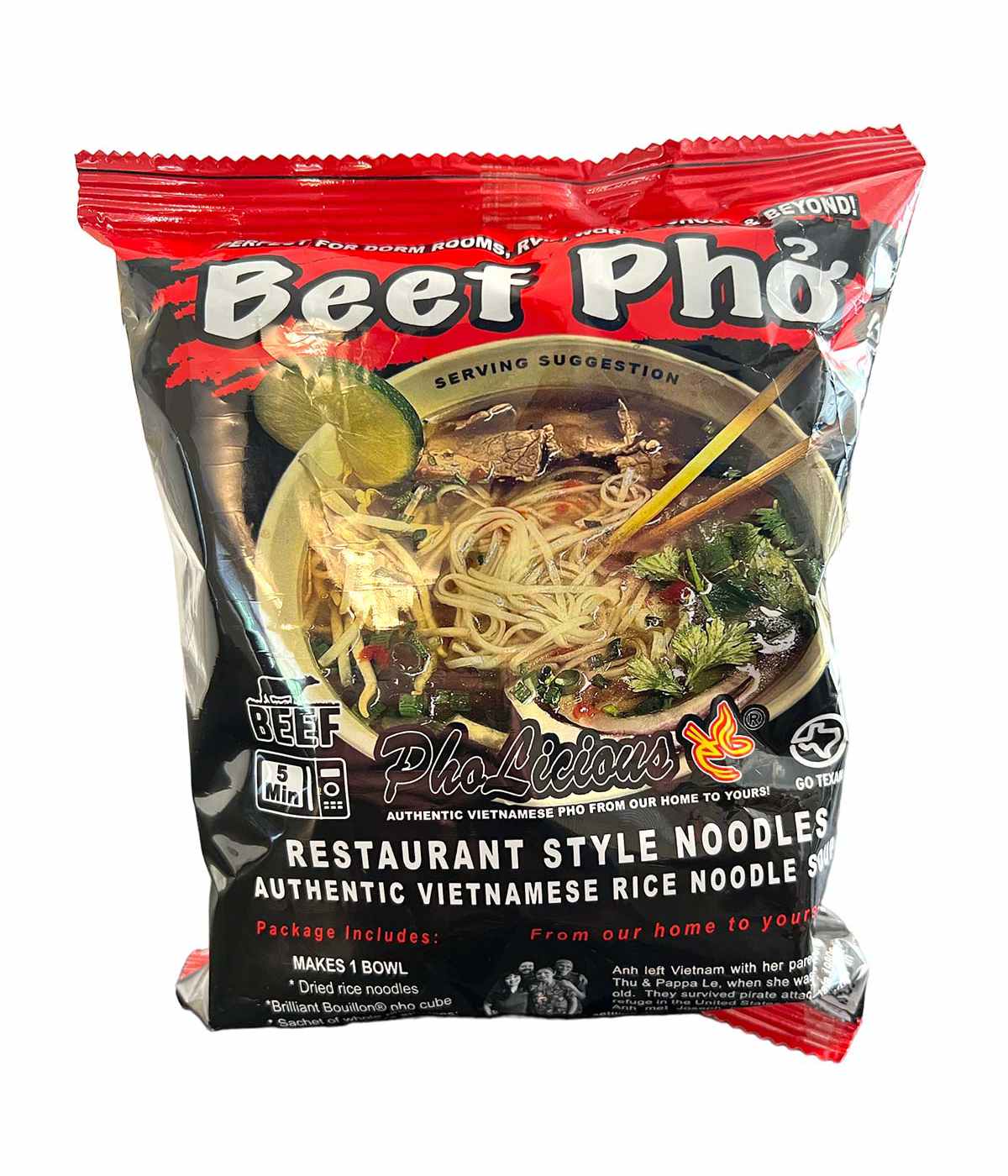 PhoLicious Beef Pho Instant Soup - Shop Soups & chili at H-E-B