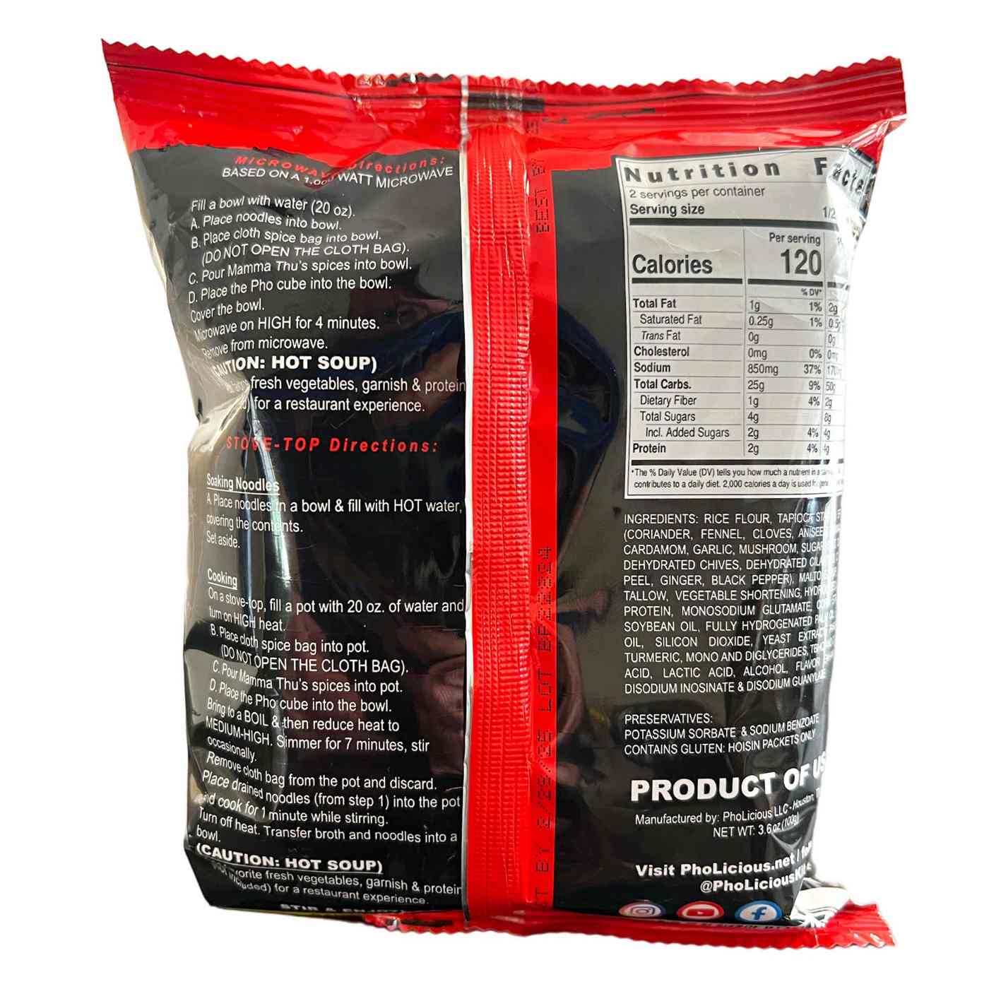 PhoLicious Beef Pho Instant Soup - Shop Soups & chili at H-E-B