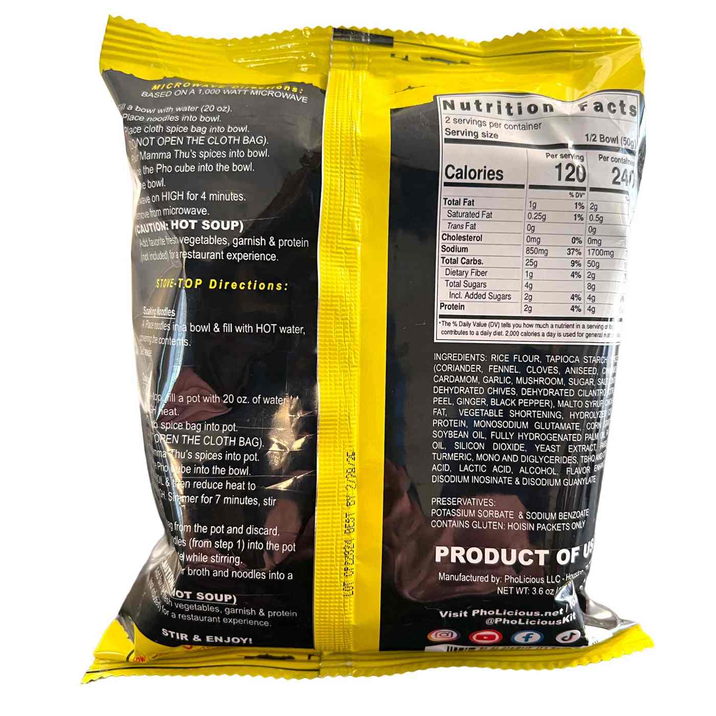 PhoLicious Chicken Pho Instant Soup - Shop Soups & chili at H-E-B