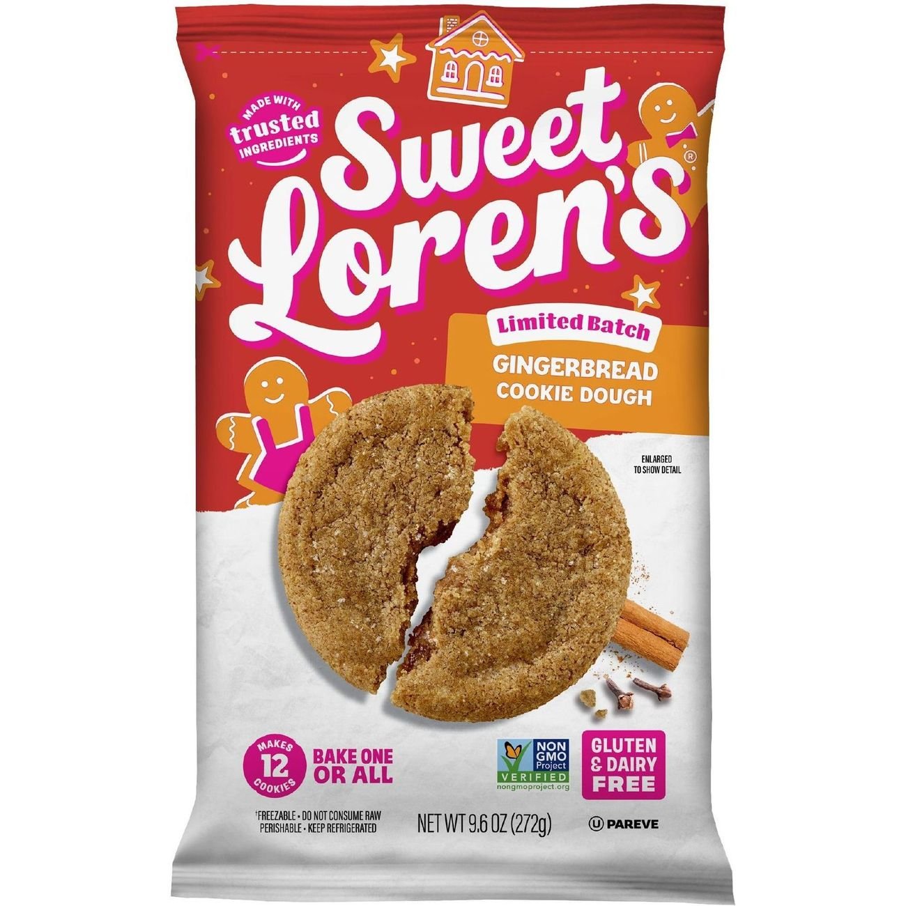 Sweet Loren's Gluten Free Gingerbread Cookie Dough - Shop Biscuit ...
