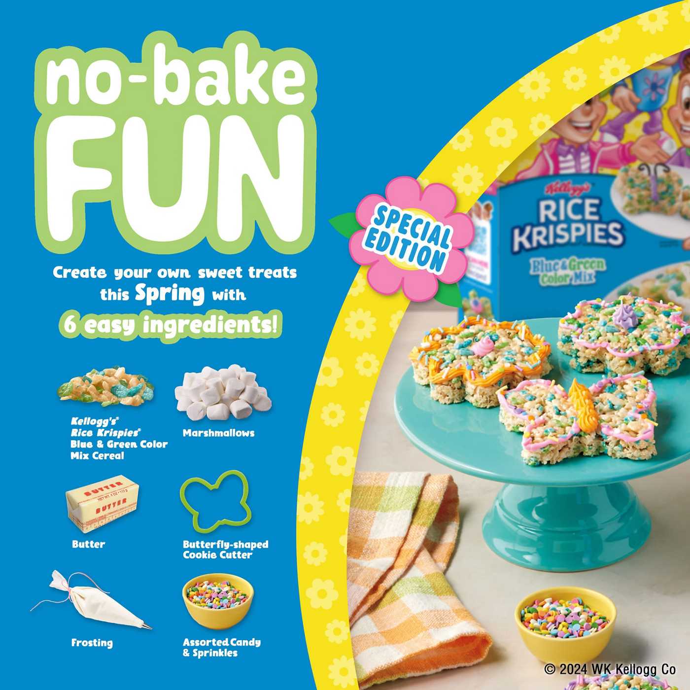 Kellogg's Rice Krispies Blue & Green Color Mix Cereal - Shop Cereal at ...