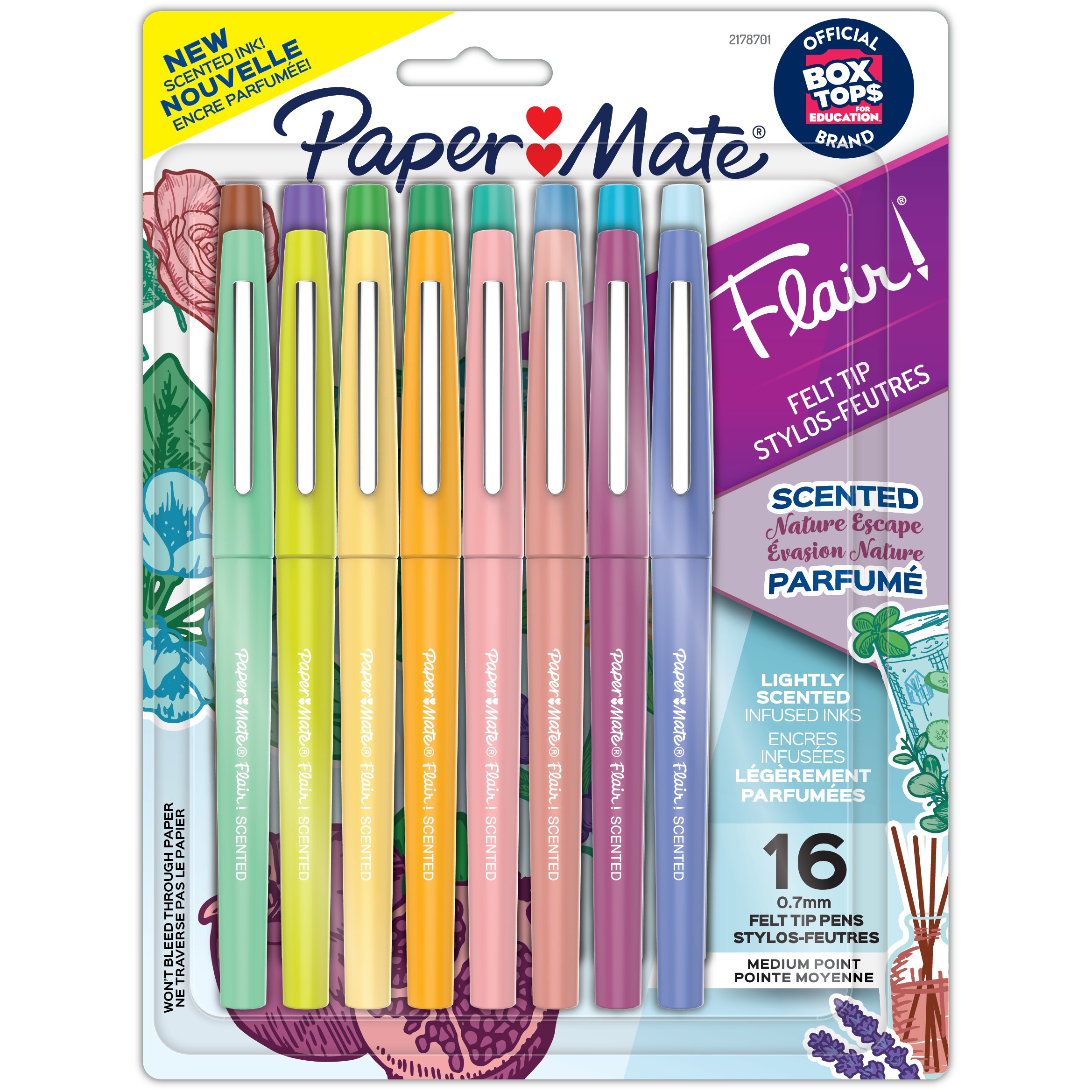 Paper Mate Flair! Nature Escape Scented 0.7mm Felt Tip Pens - Assorted ...
