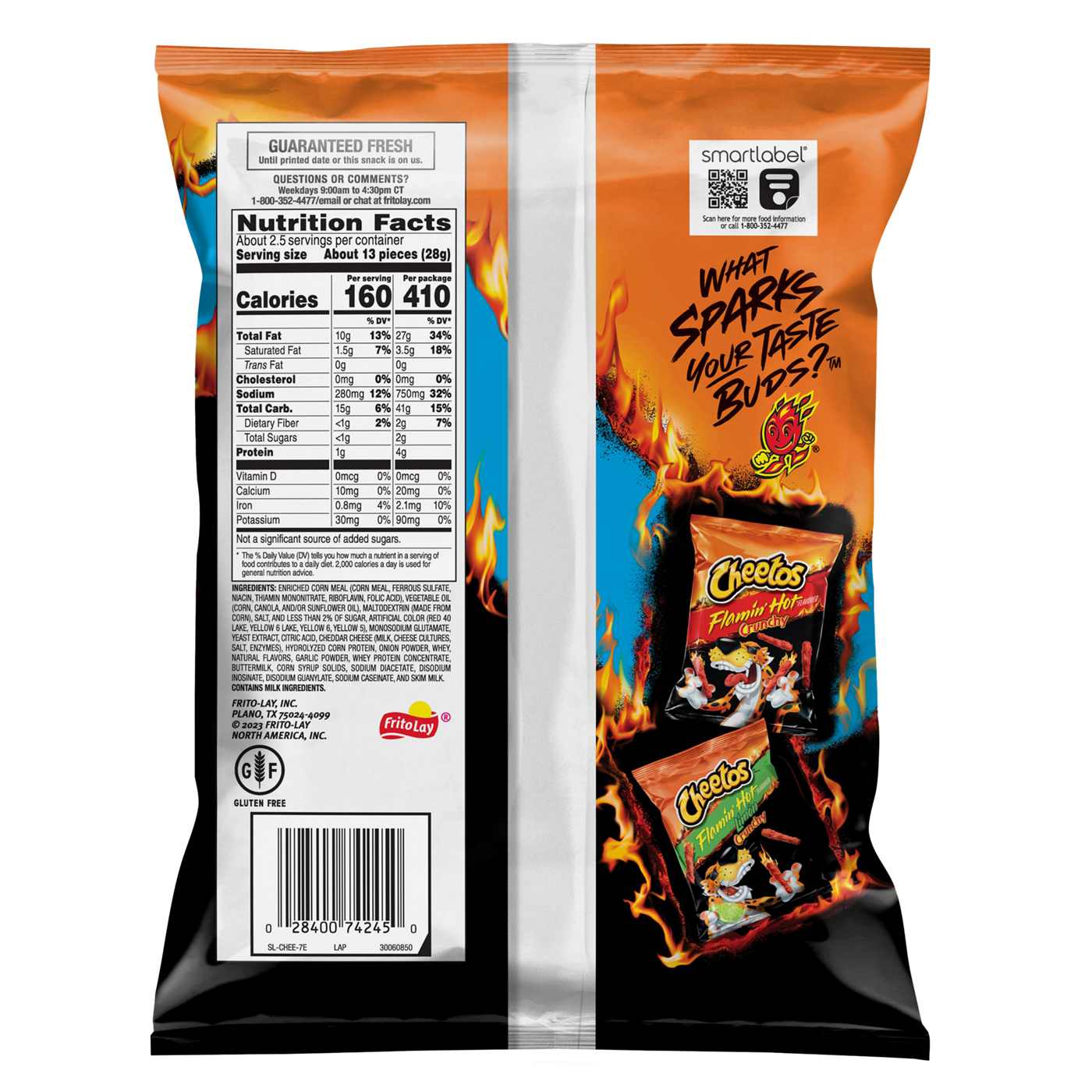 Cheetos Flamin' Hot Puffs Cheese Snacks - Shop Chips at H-E-B