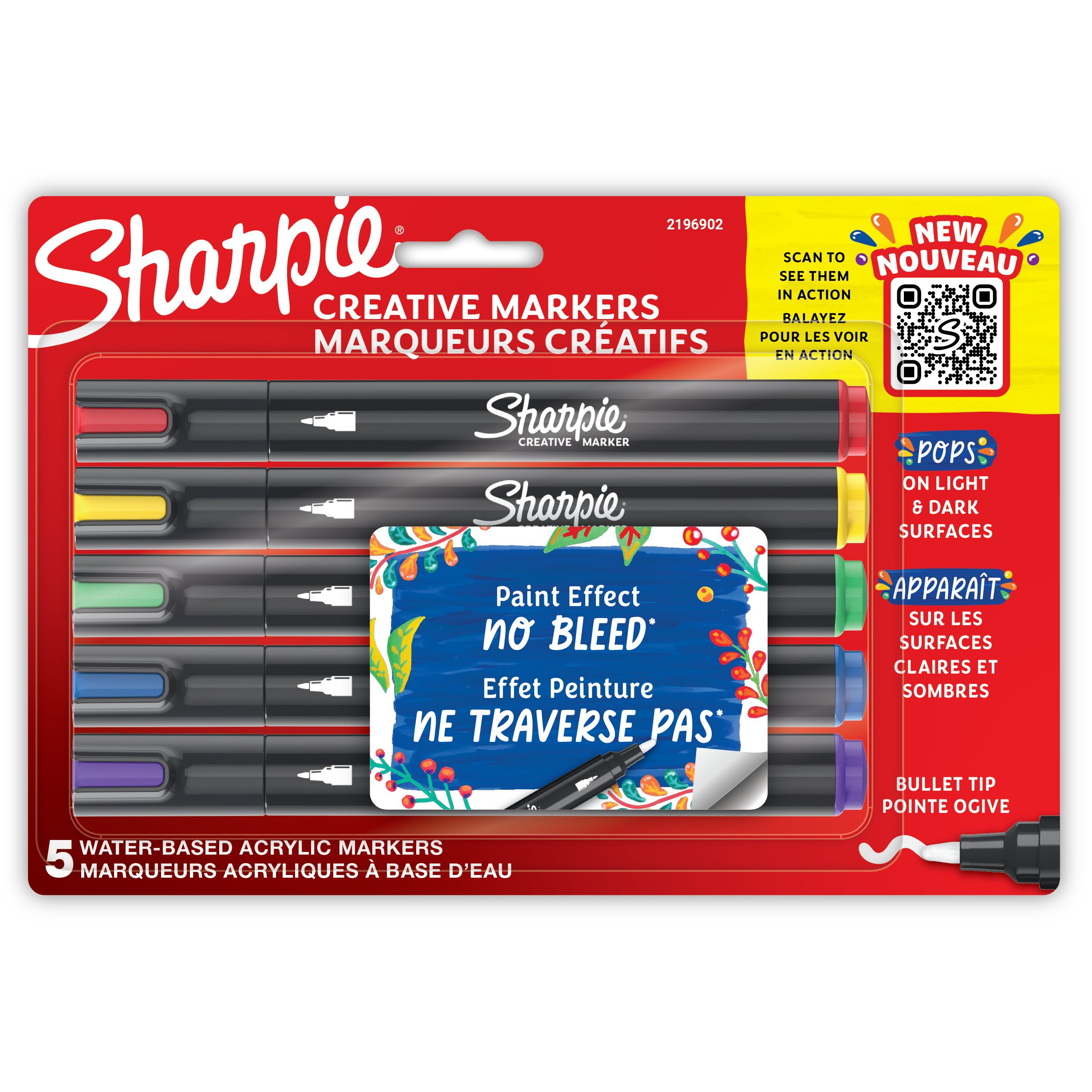 Sharpie Water-Based Bullet Tip Acrylic Creative Markers - Shop Markers ...