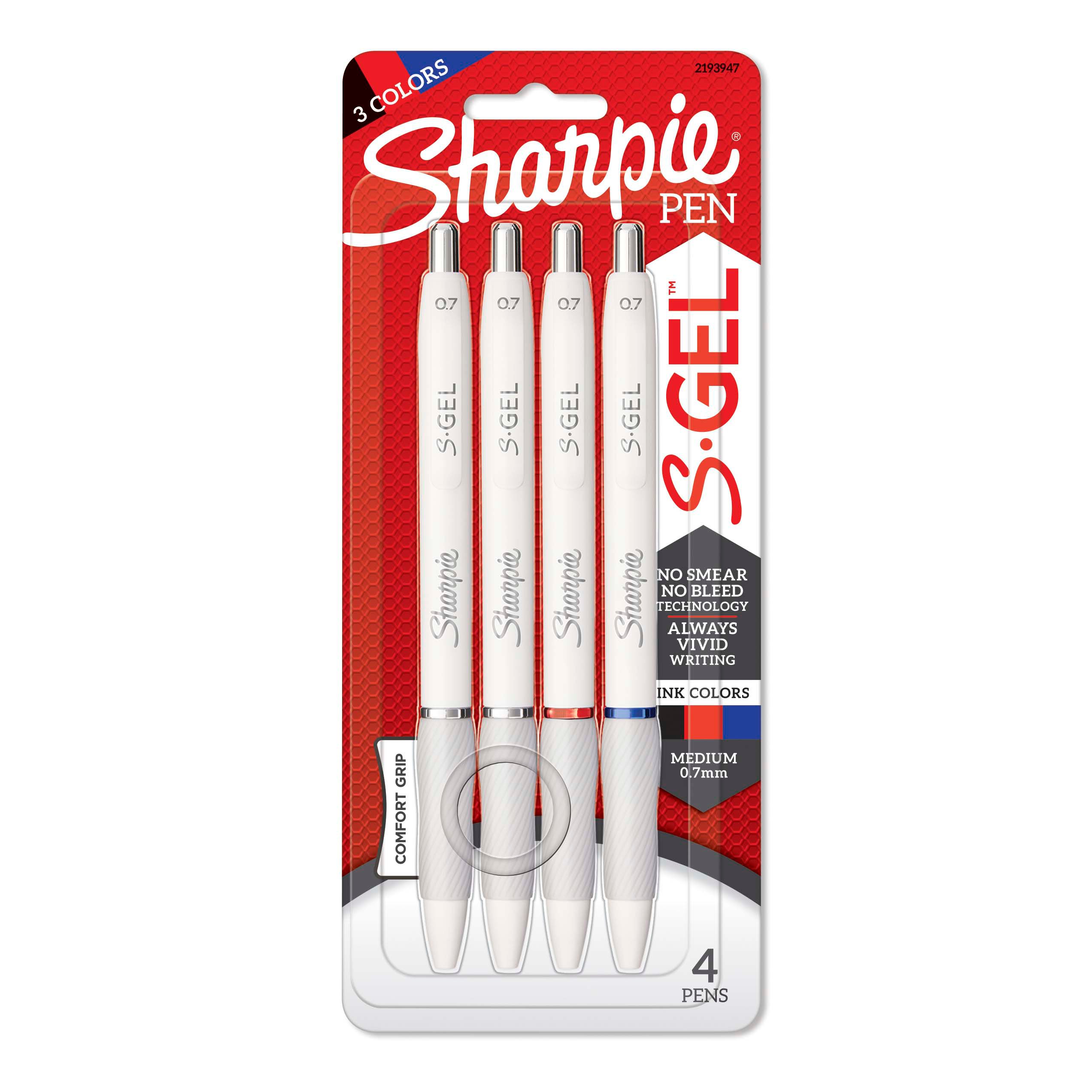 Sharpie S-Gel White 0.7mm Gel Pens - Assorted Ink - Shop Pens at H-E-B