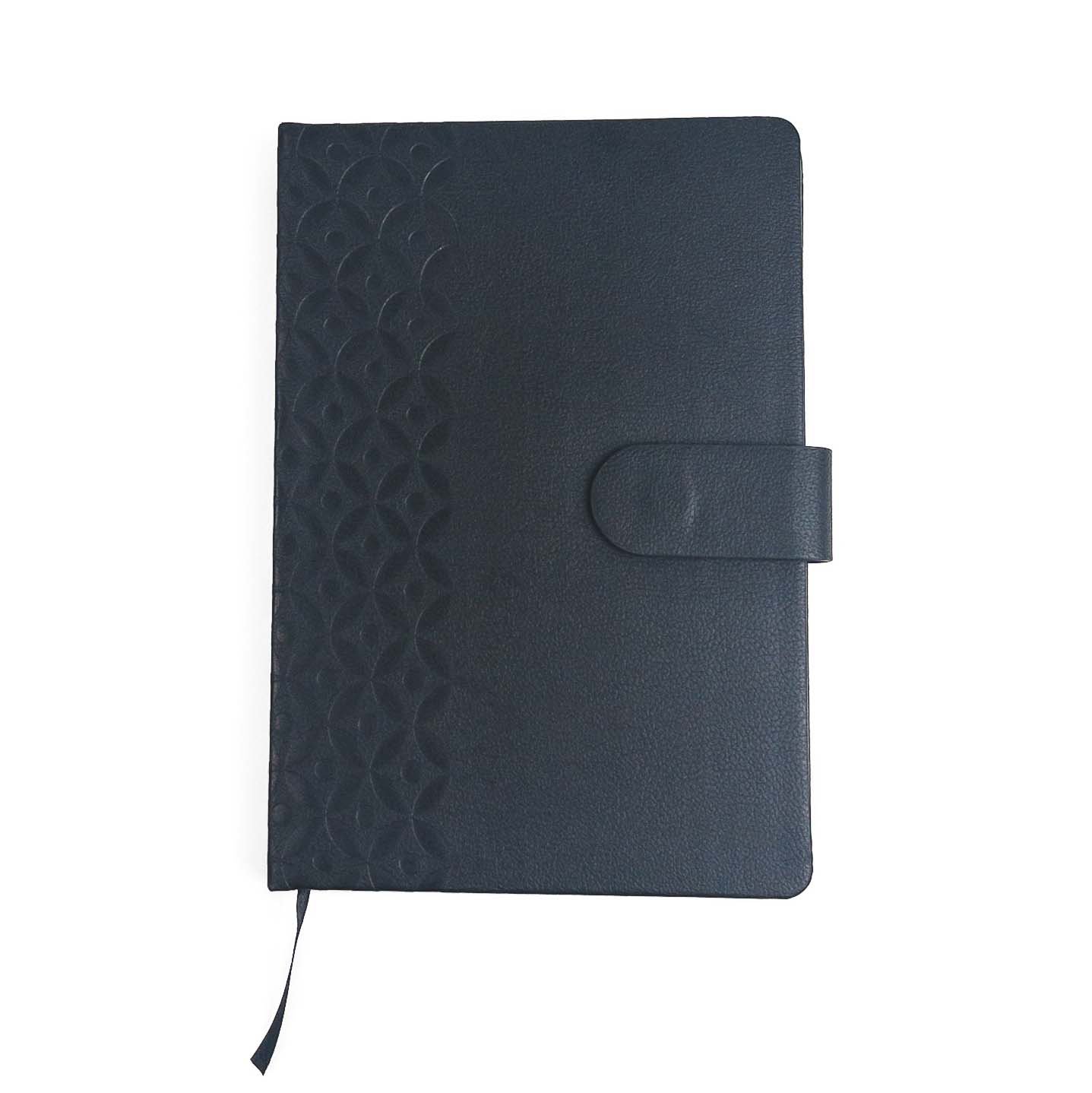 U Style Faux Leather Debossed Journal - Black - Shop Notebooks at H-E-B