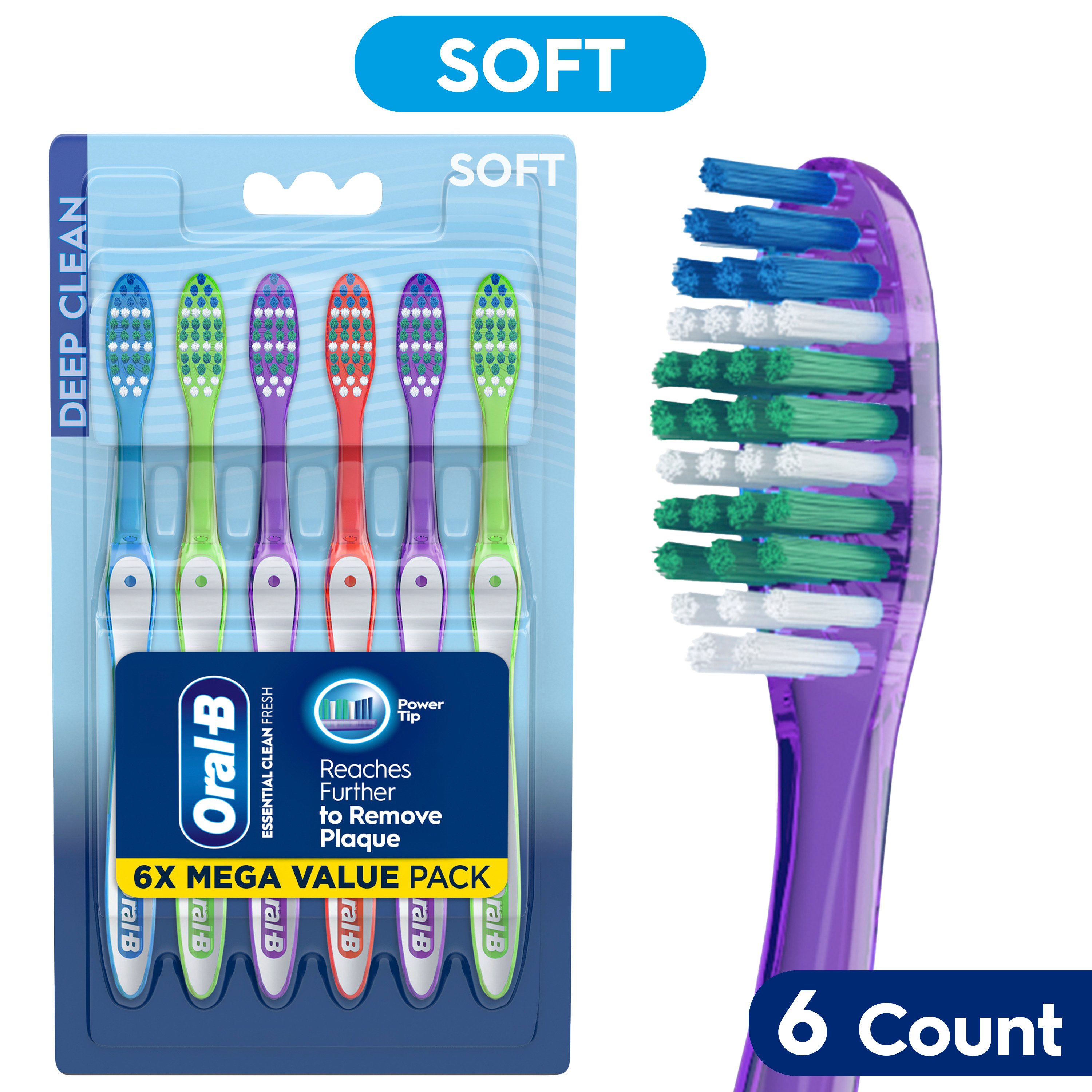 Oral-B Fresh & Clean Toothbrushes - Soft - Shop Toothbrushes at H-E-B