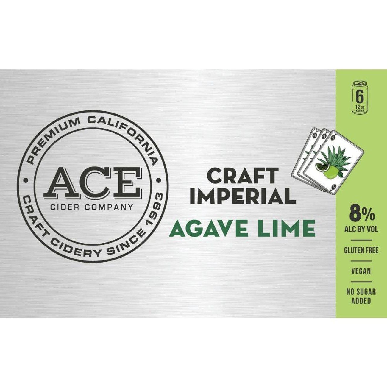 Ace Imperial Agave Lime Cider 6 pk Cans - Shop Hard cider at H-E-B