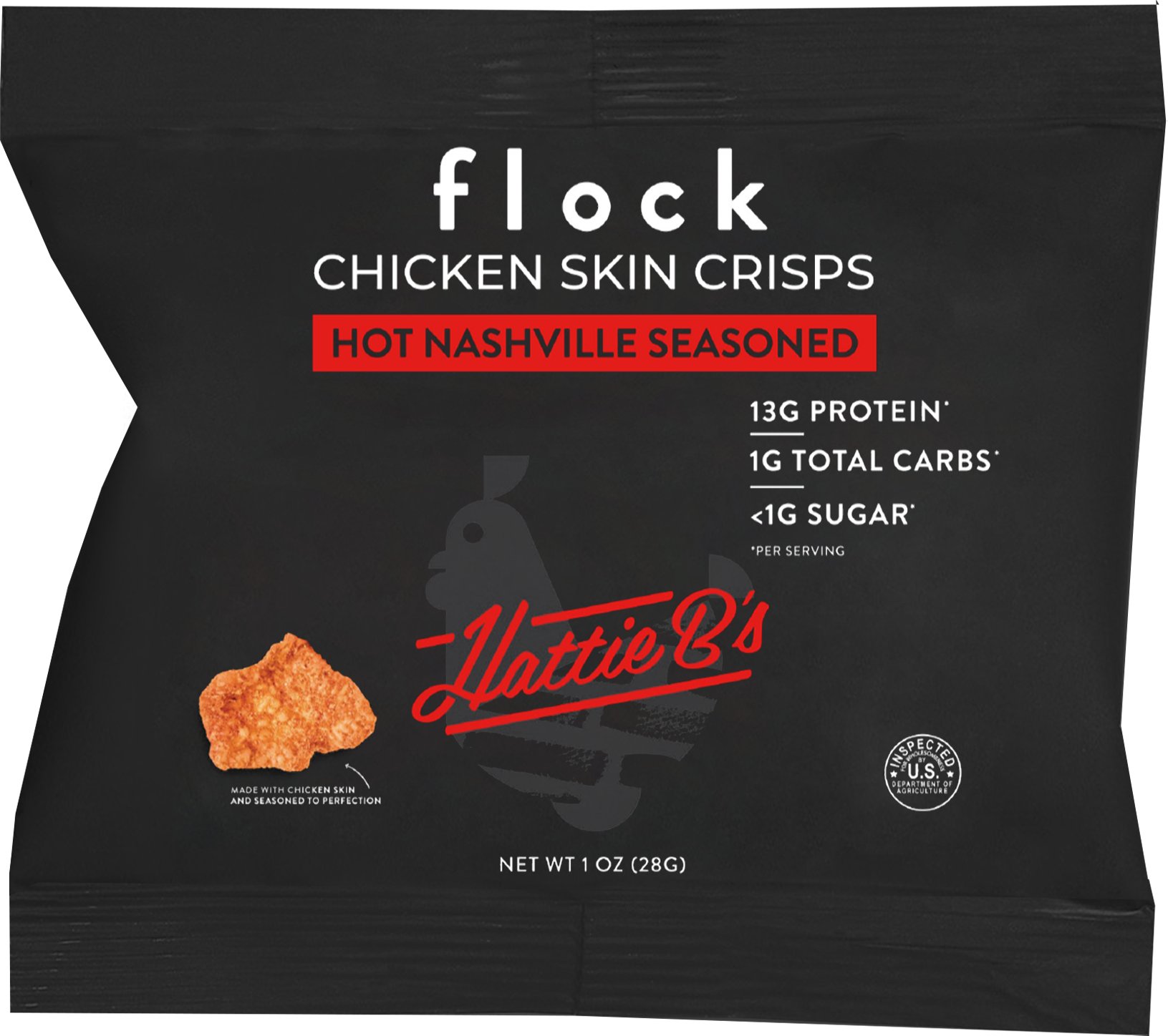 flock Chicken Skin Crisps - Hattie B's Hot Nashville Seasoned - Shop ...