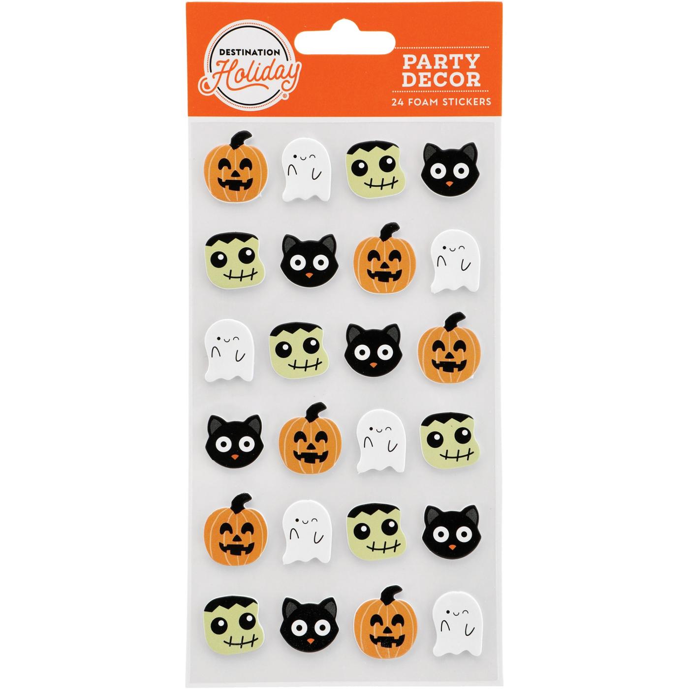 Destination Holiday Assorted Halloween Characters Foam Stickers - Shop ...
