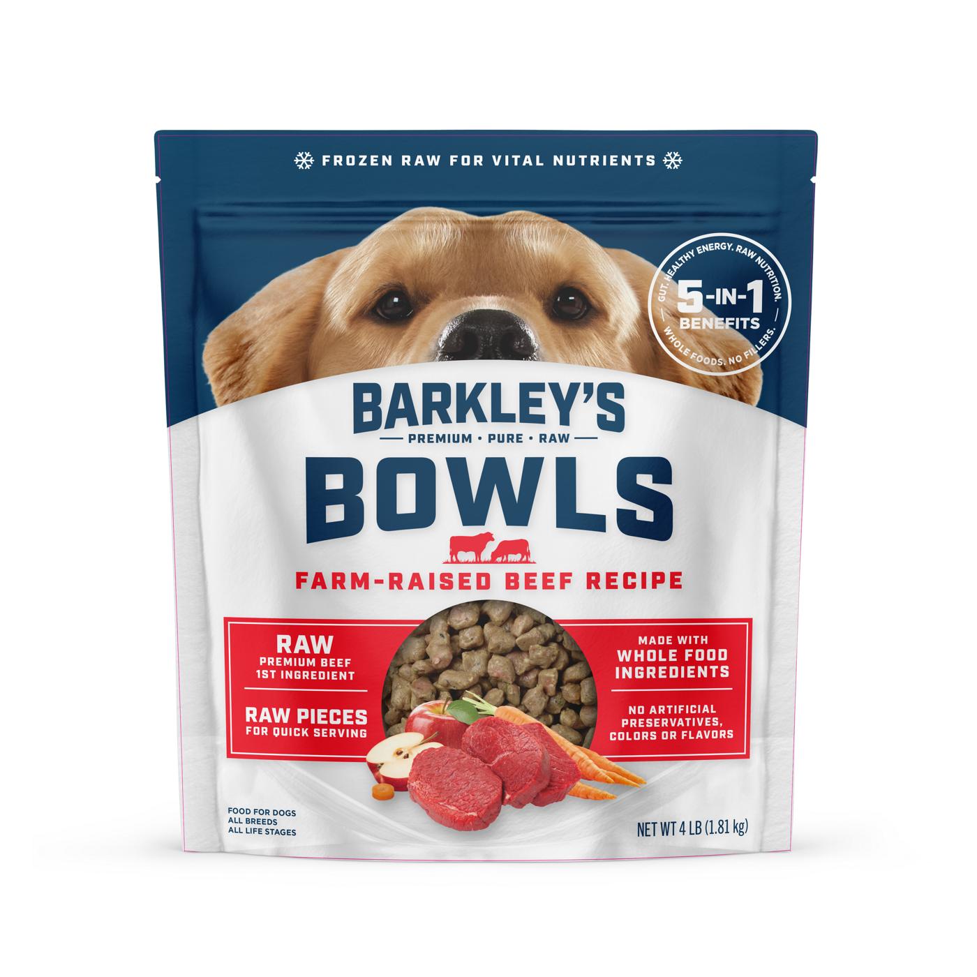 Barkley's Bag Beef Bowl Raw Dog Food - Shop Food at H-E-B