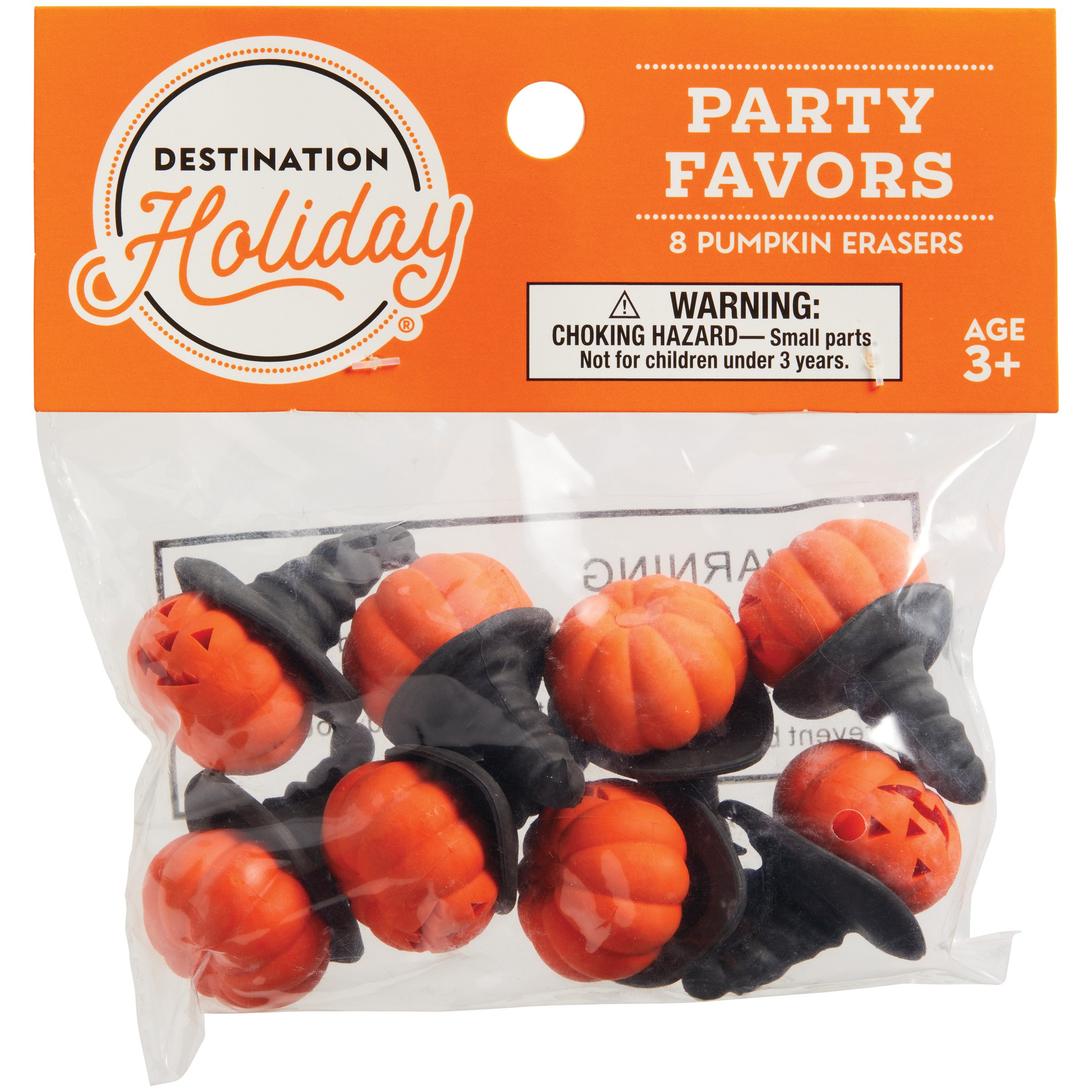 Destination Holiday Halloween Pumpkin Erasers - Shop Favors at H-E-B