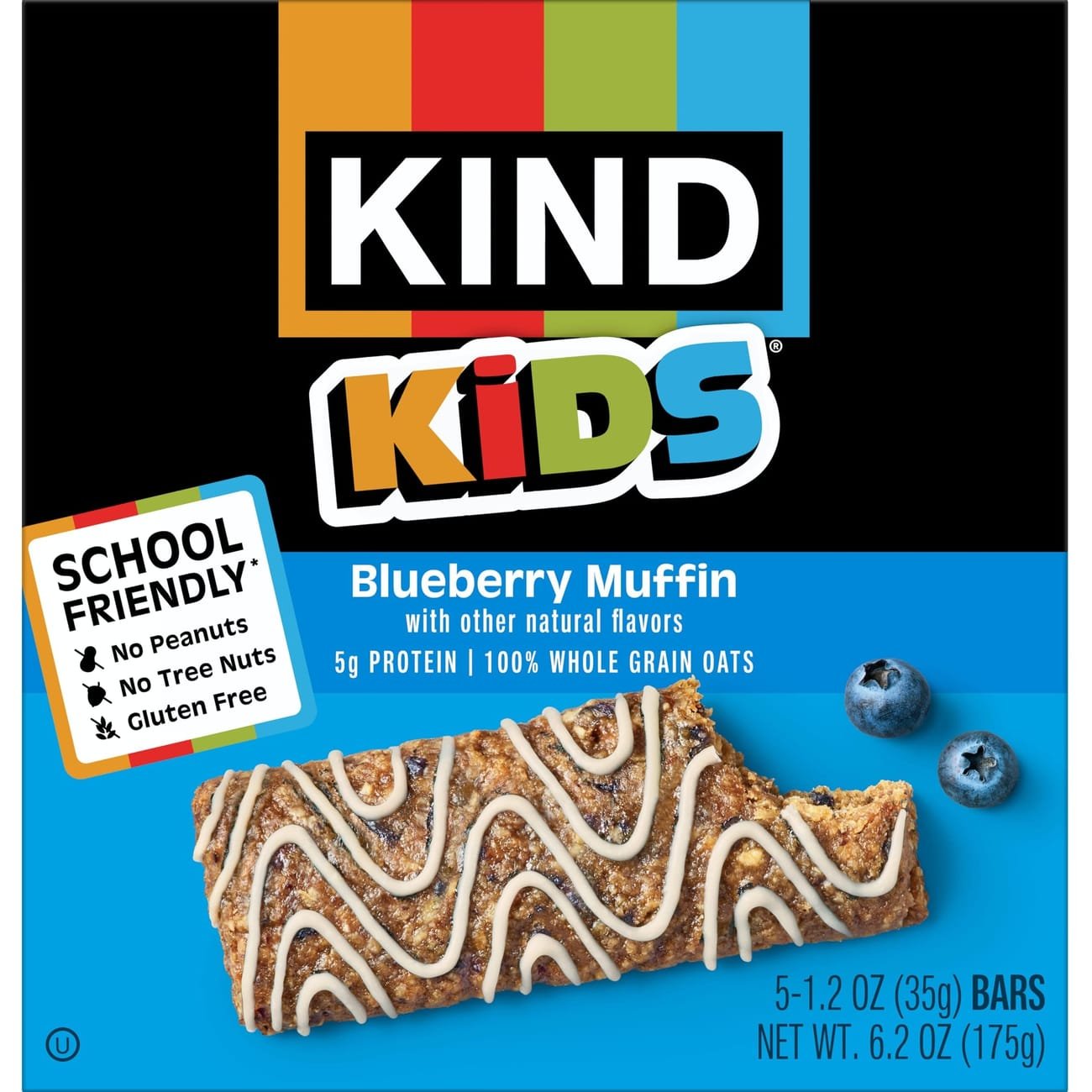 Kind Kids Blueberry Muffin Oat Bars - Shop Granola & snack bars at H-E-B