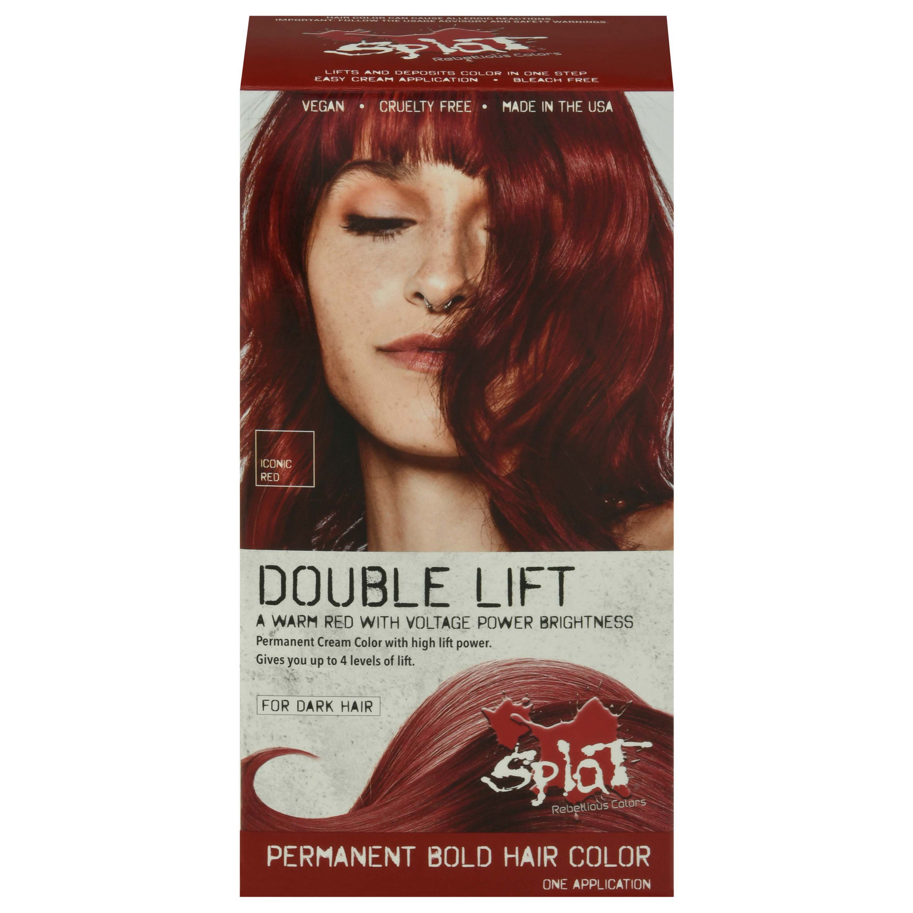 Splat Double Lift Hair Color - Iconic Red - Shop Hair color at H-E-B