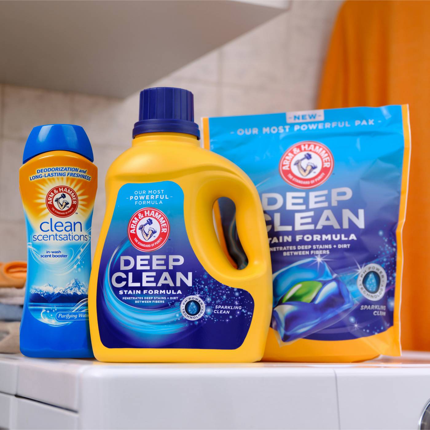 Arm & Hammer Deep Clean Stain HE Liquid Laundry Detergent, 68 Loads ...