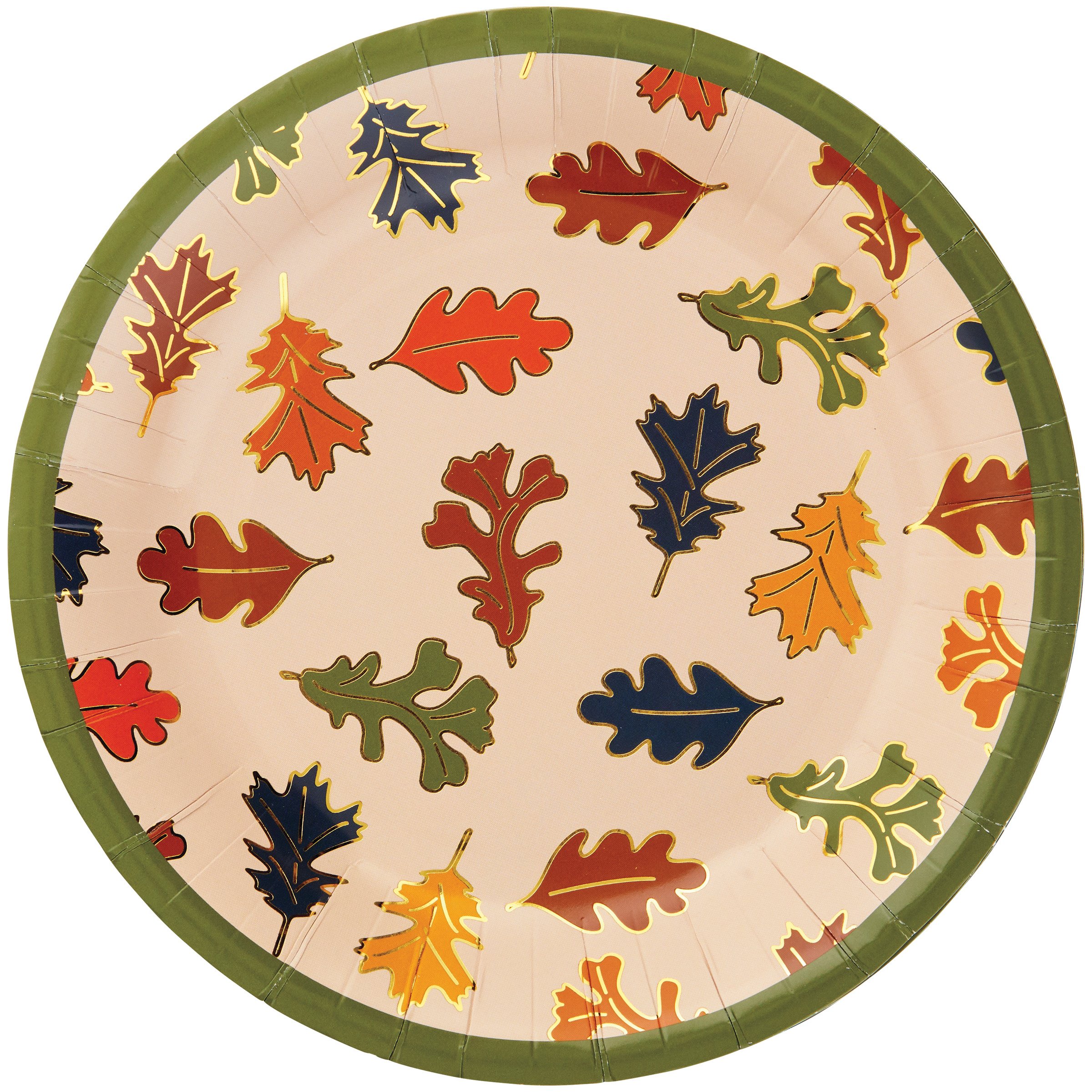 Destination Holiday Fall All Over TossLeaves Paper Plates, 9" - Shop ...