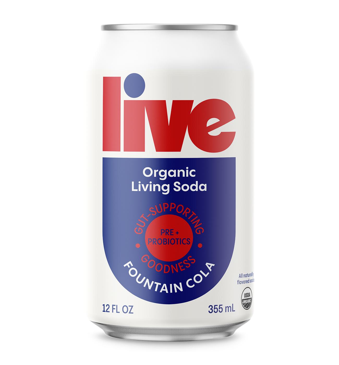 LIVE Soda Organic Probiotic Cola - Shop Soda at H-E-B