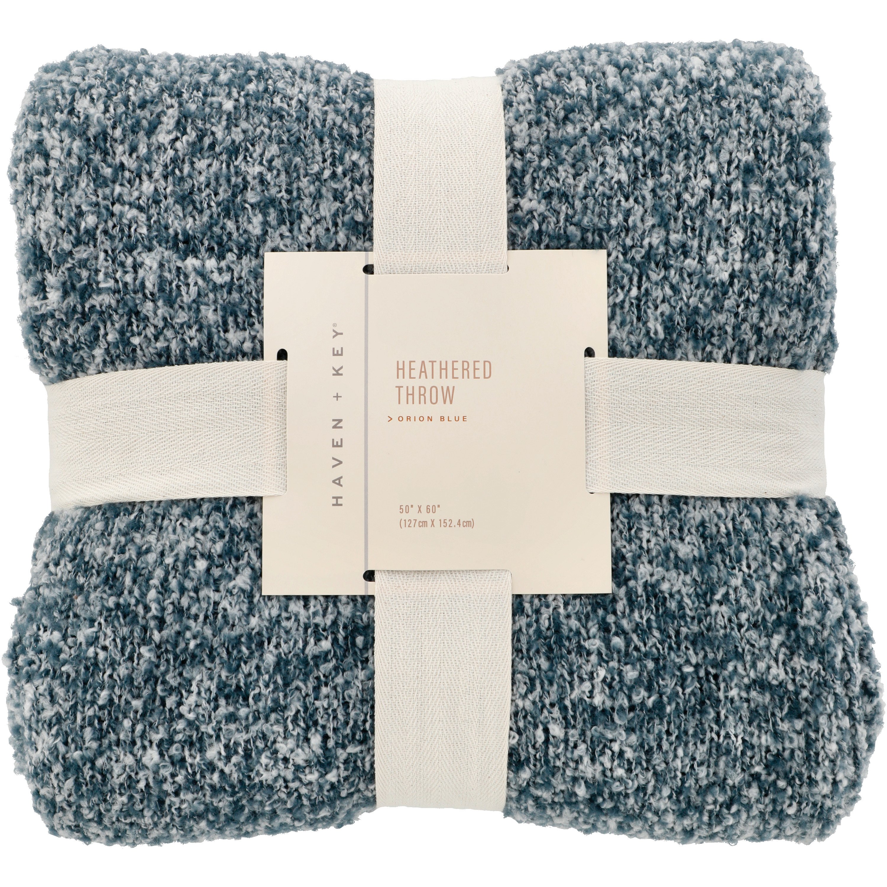 Haven + Key Heathered Throw Blanket - Orion Blue - Shop Blankets ...