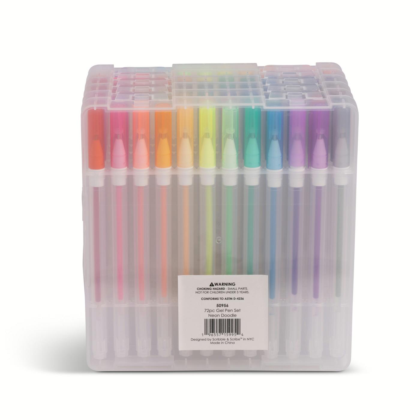 Scribble & Scribe Neon Doodle Gel Pen Set - Assorted Ink - Shop Pens at H-E-B