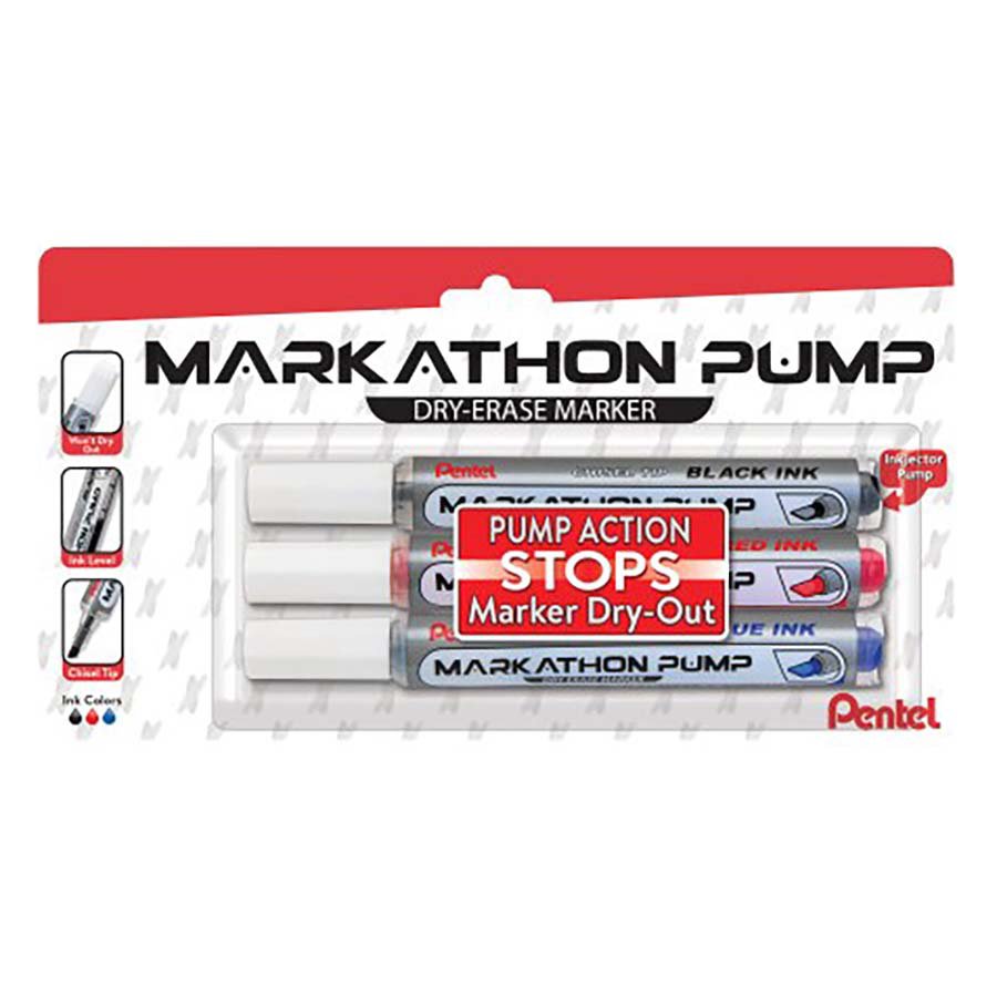 Pentel Markathon Pump Dry-Erase Markers - Assorted Ink - Shop ...
