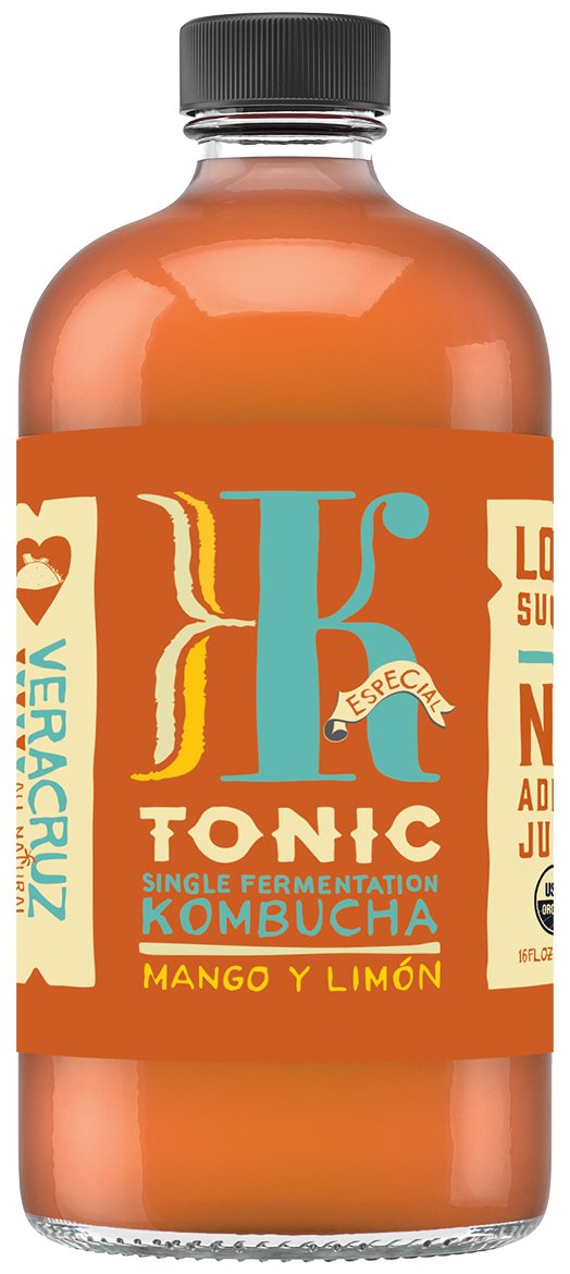 K Tonic Veracruz Mango y Limón Kombucha - Shop Tea at H-E-B