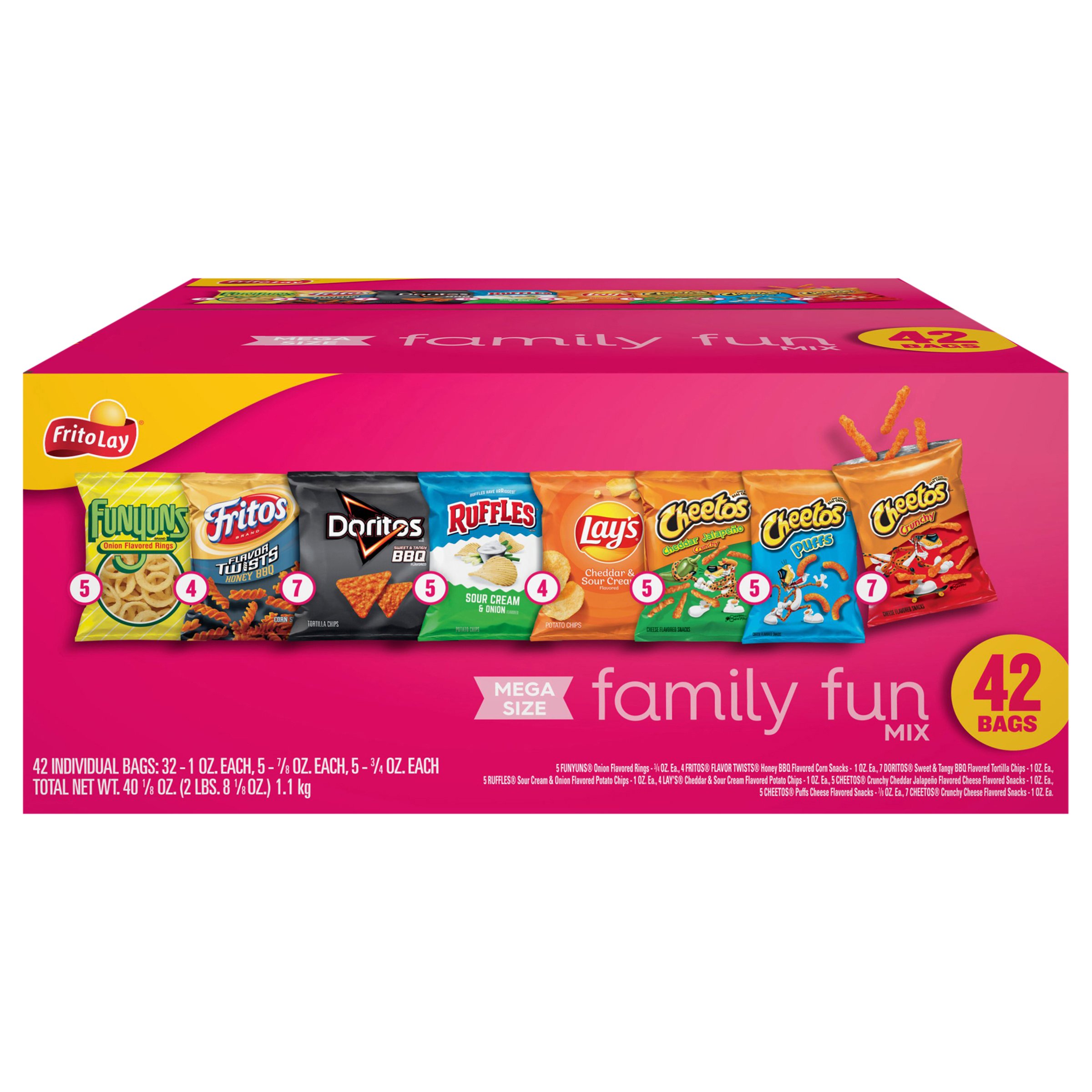 Frito Lay Mega Size Family Fun Mix Chips Multipack Bags - Shop Chips at ...