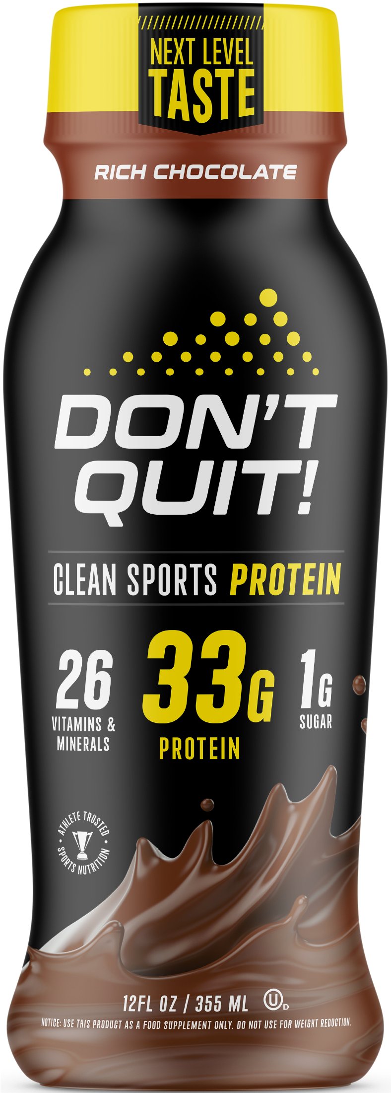 Don't Quit Rich Chocolate Protein Shake , 12 oz | Central Market ...