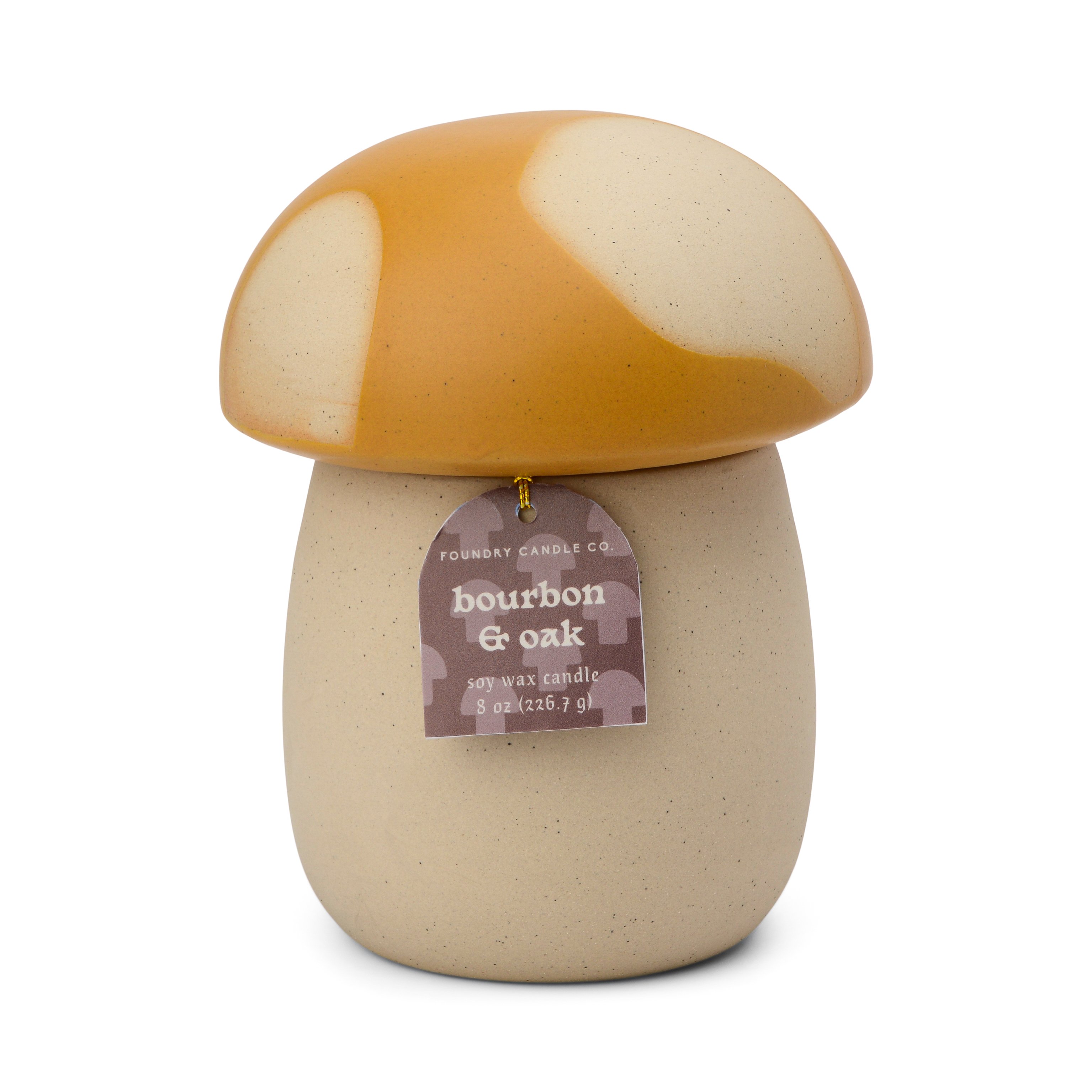 Foundry Candle Co. Bourbon & Oak Scented Soy Mushroom Candle - Shop ...