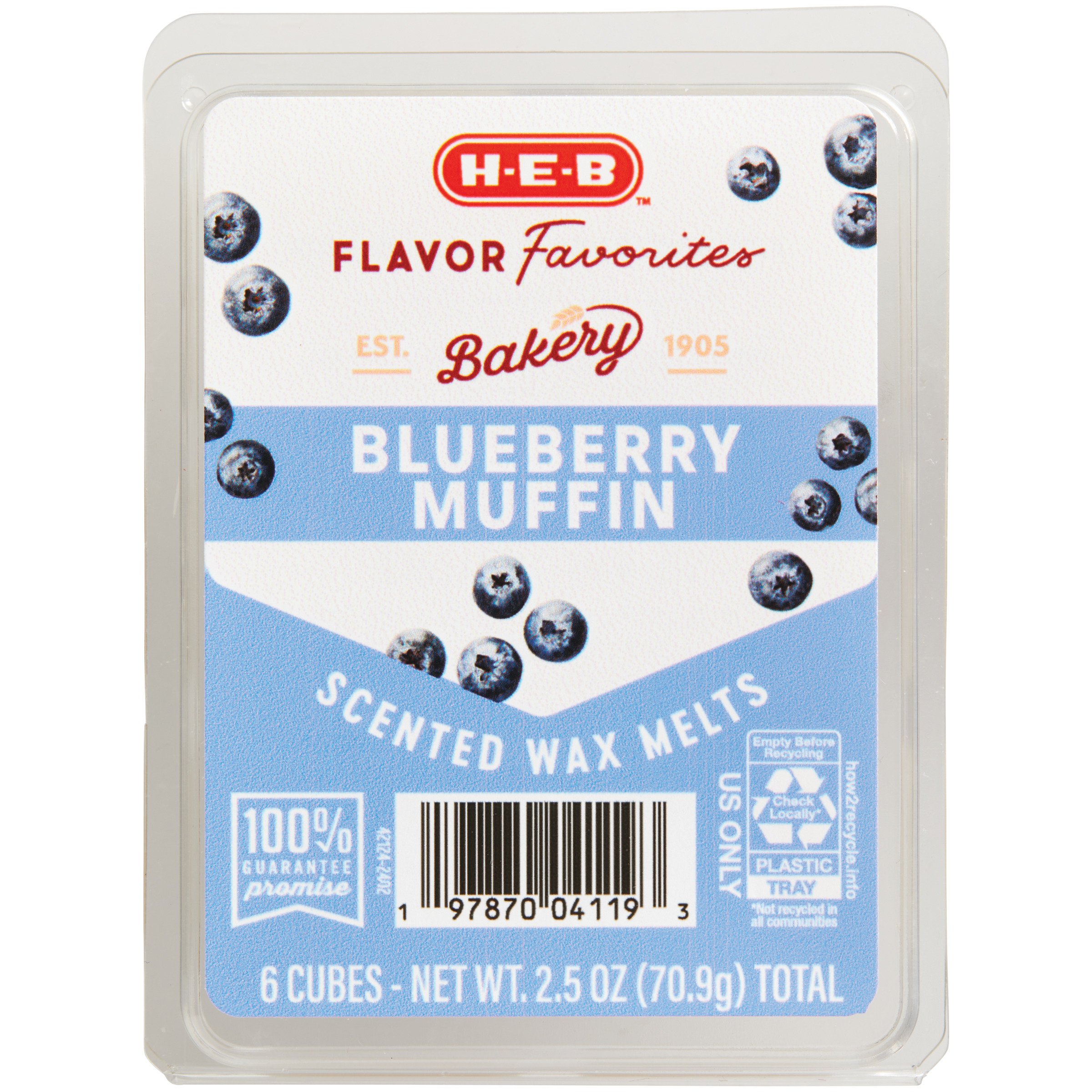 H-E-B Flavor Favorites Bakery Blueberry Muffin Scented Wax Melts - Shop ...