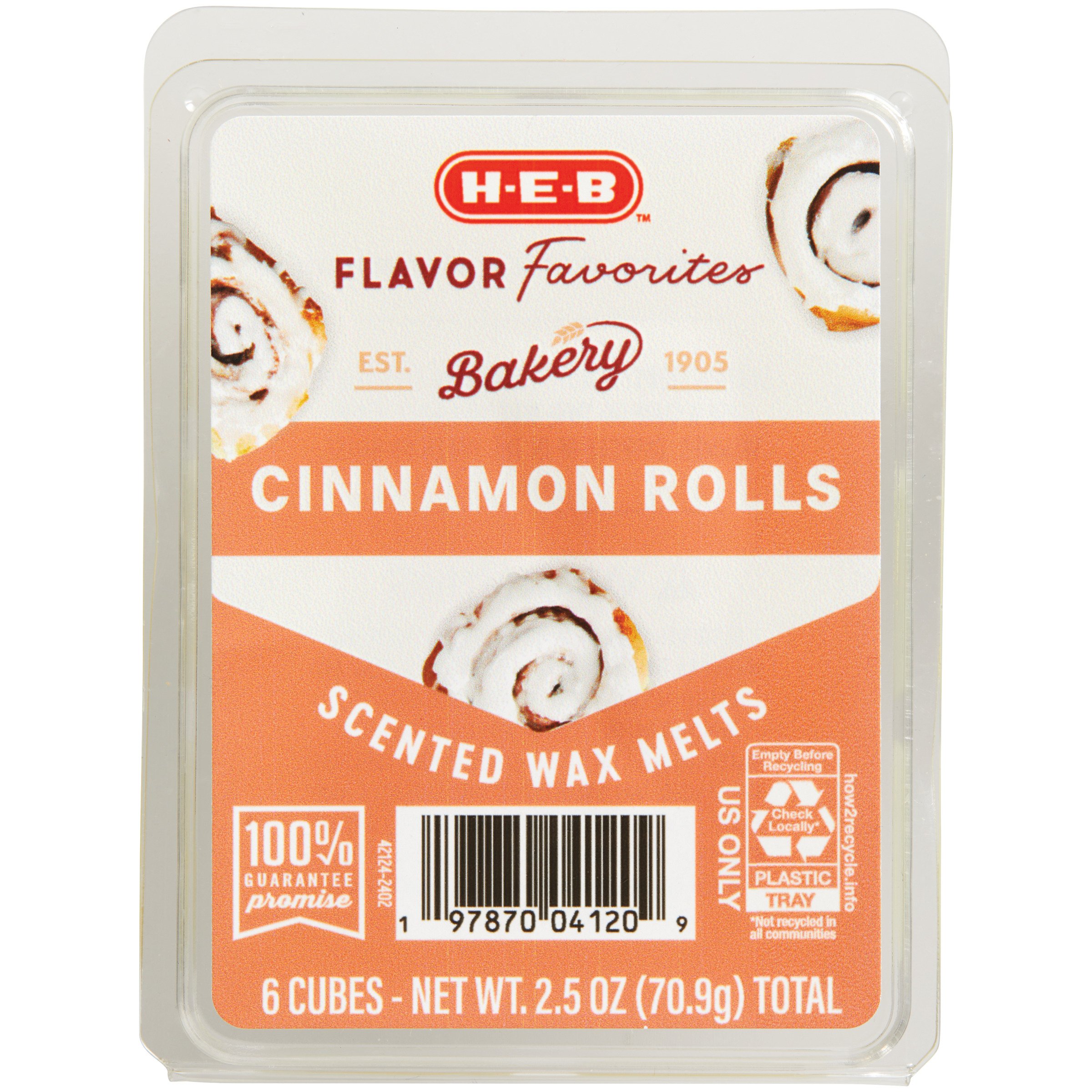 H-E-B Flavor Favorites Bakery Cinnamon Rolls Scented Wax Melts - Shop ...